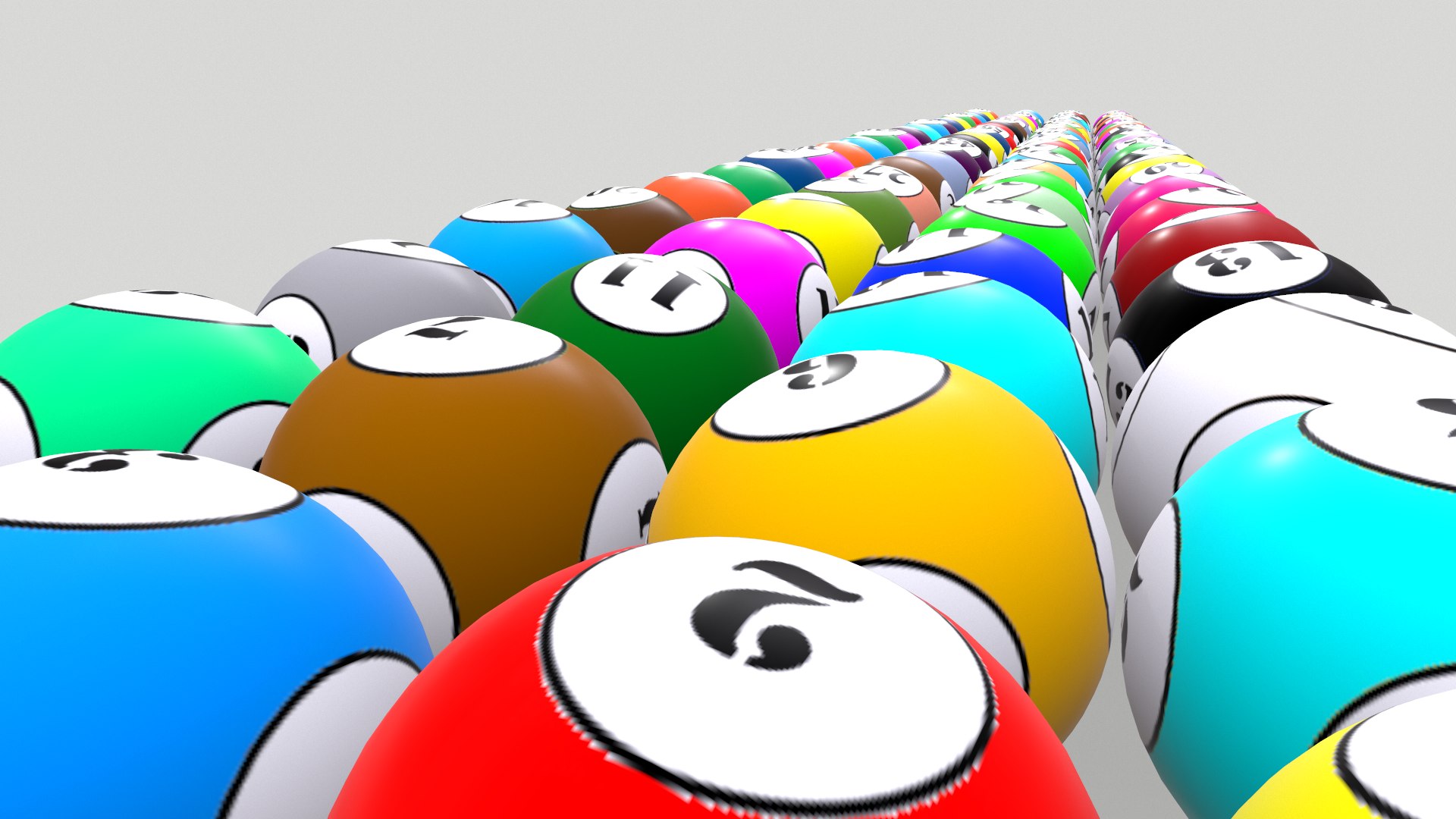 3D Lottery Balls model - TurboSquid 2092285