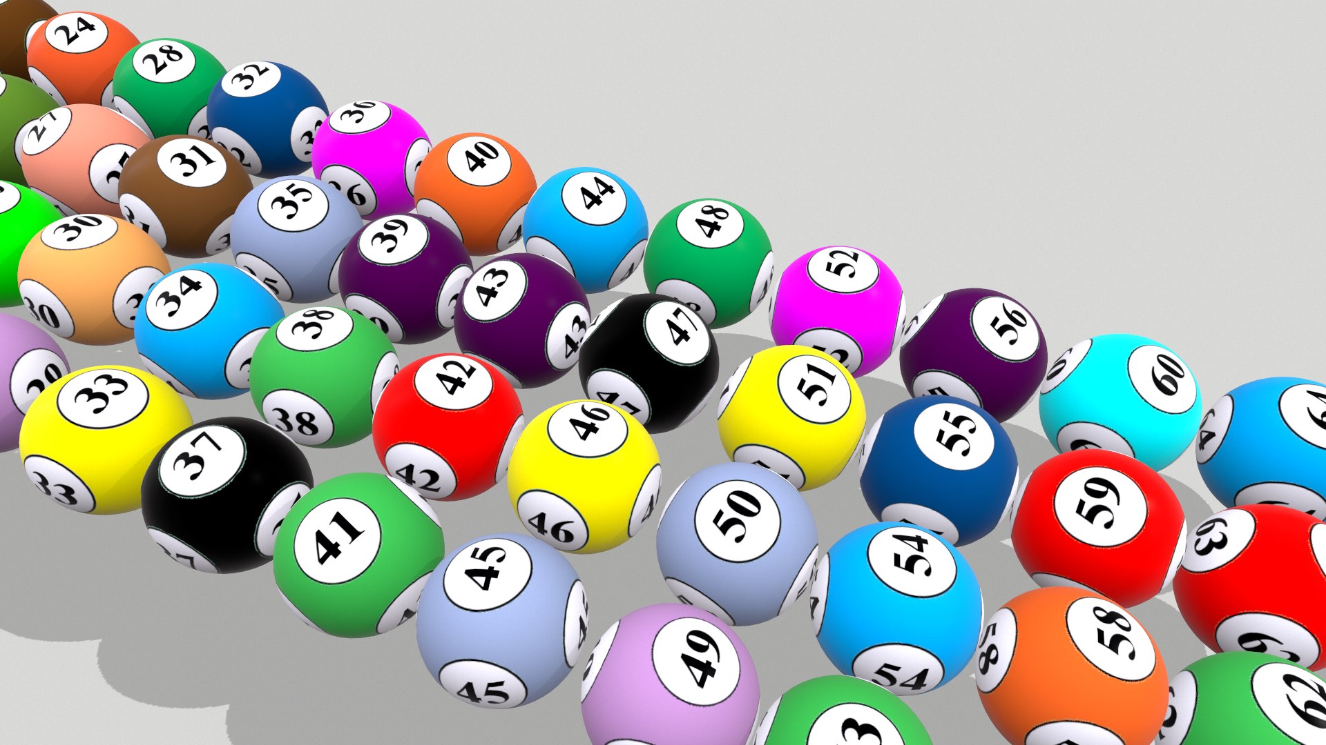 3D Lottery Balls model - TurboSquid 2092285