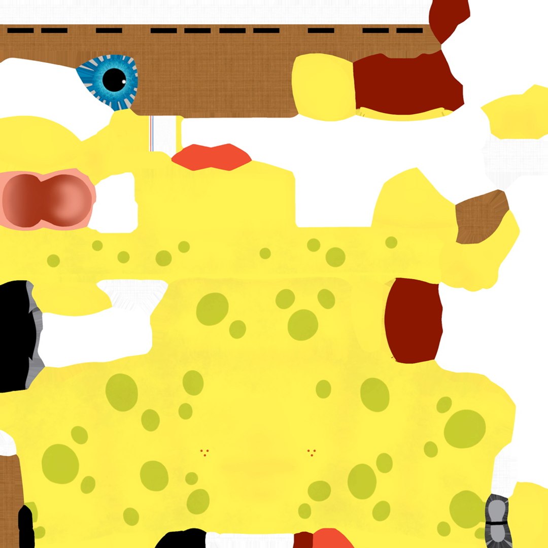 SpongeBob SquarePants 3D Model - TurboSquid 1837438