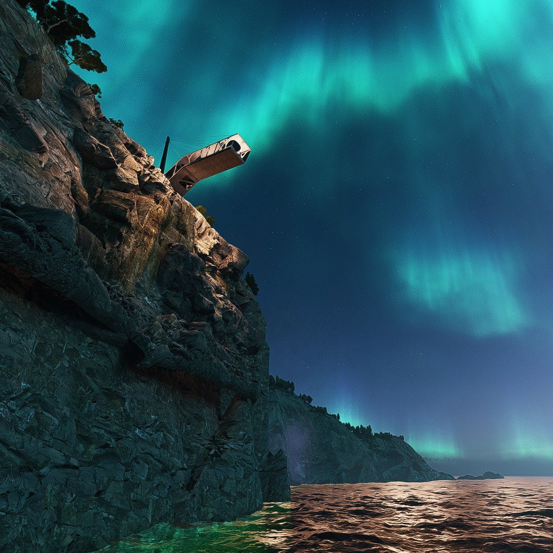 Modern Beach Cliff House