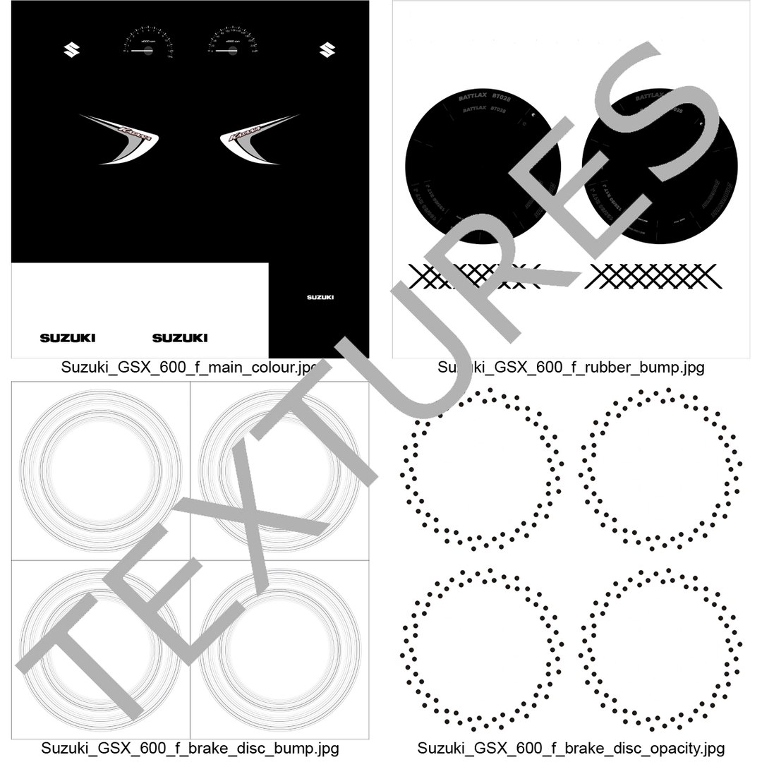 3d Model Suzuki Katana Gsx600f 2007