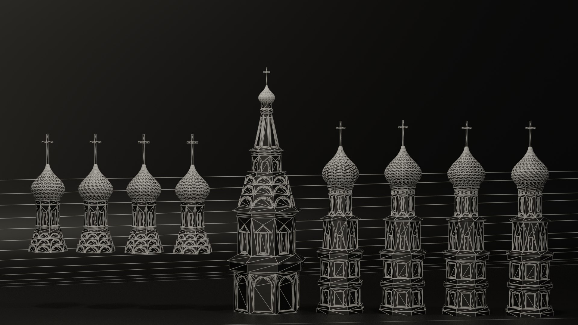 3D Moscow Kremlin Saint Basil's Cathedral Russia - TurboSquid 1741746