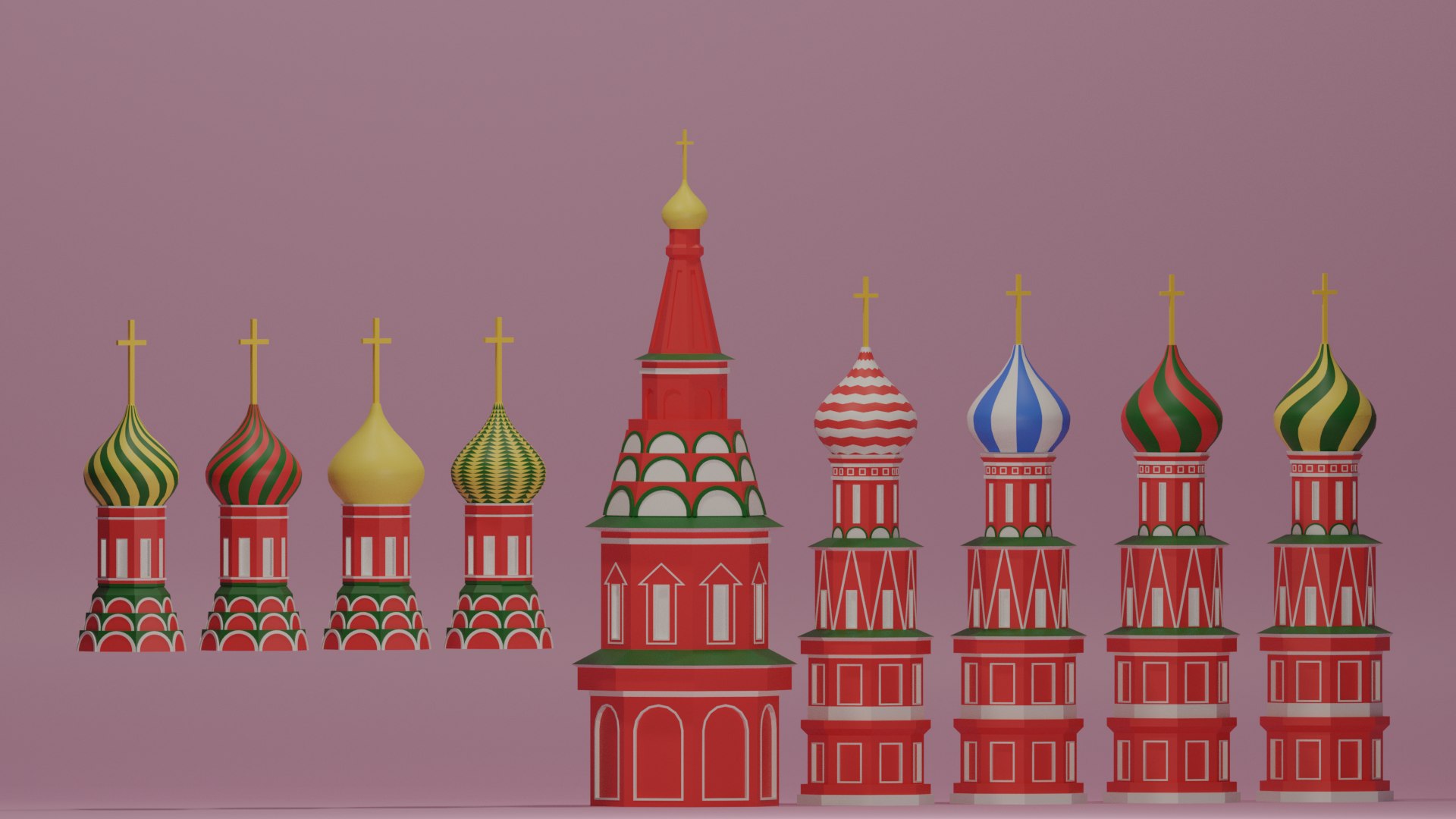 3D Moscow Kremlin Saint Basil's Cathedral Russia - TurboSquid 1741746