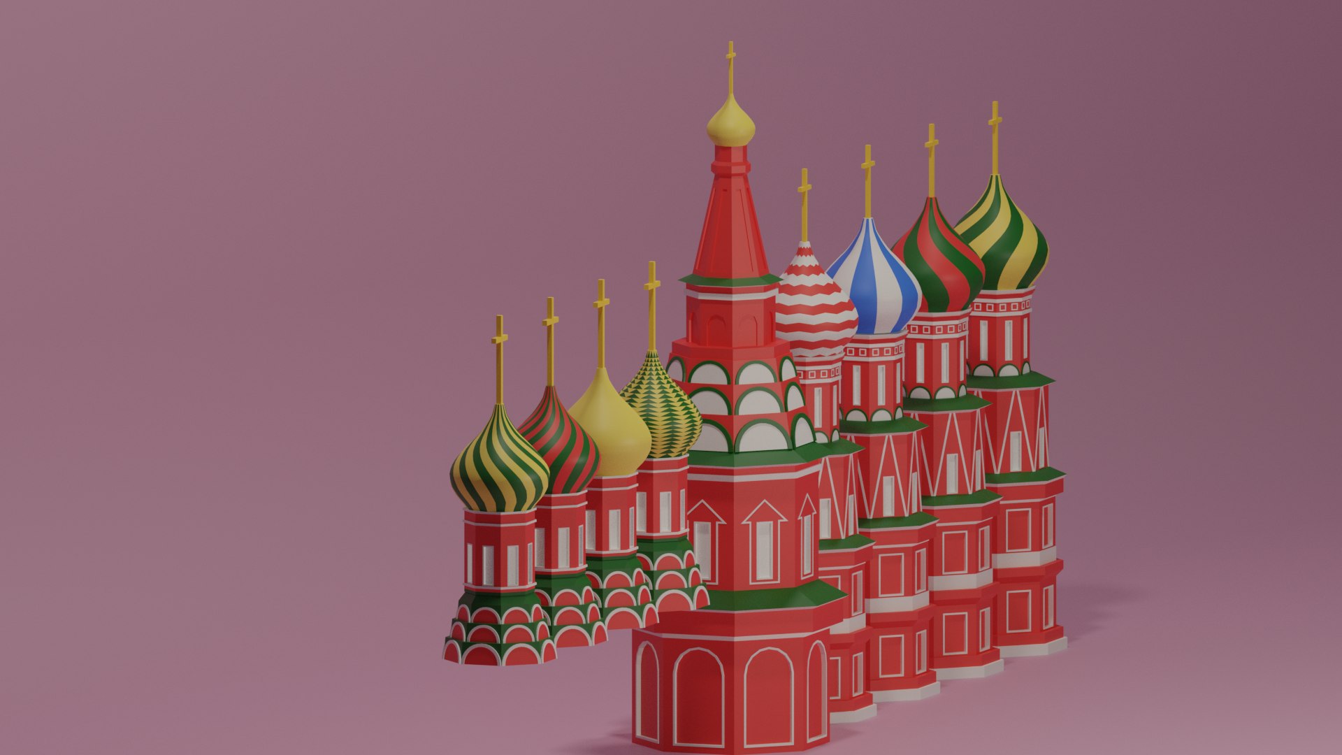 3D Moscow Kremlin Saint Basil's Cathedral Russia - TurboSquid 1741746