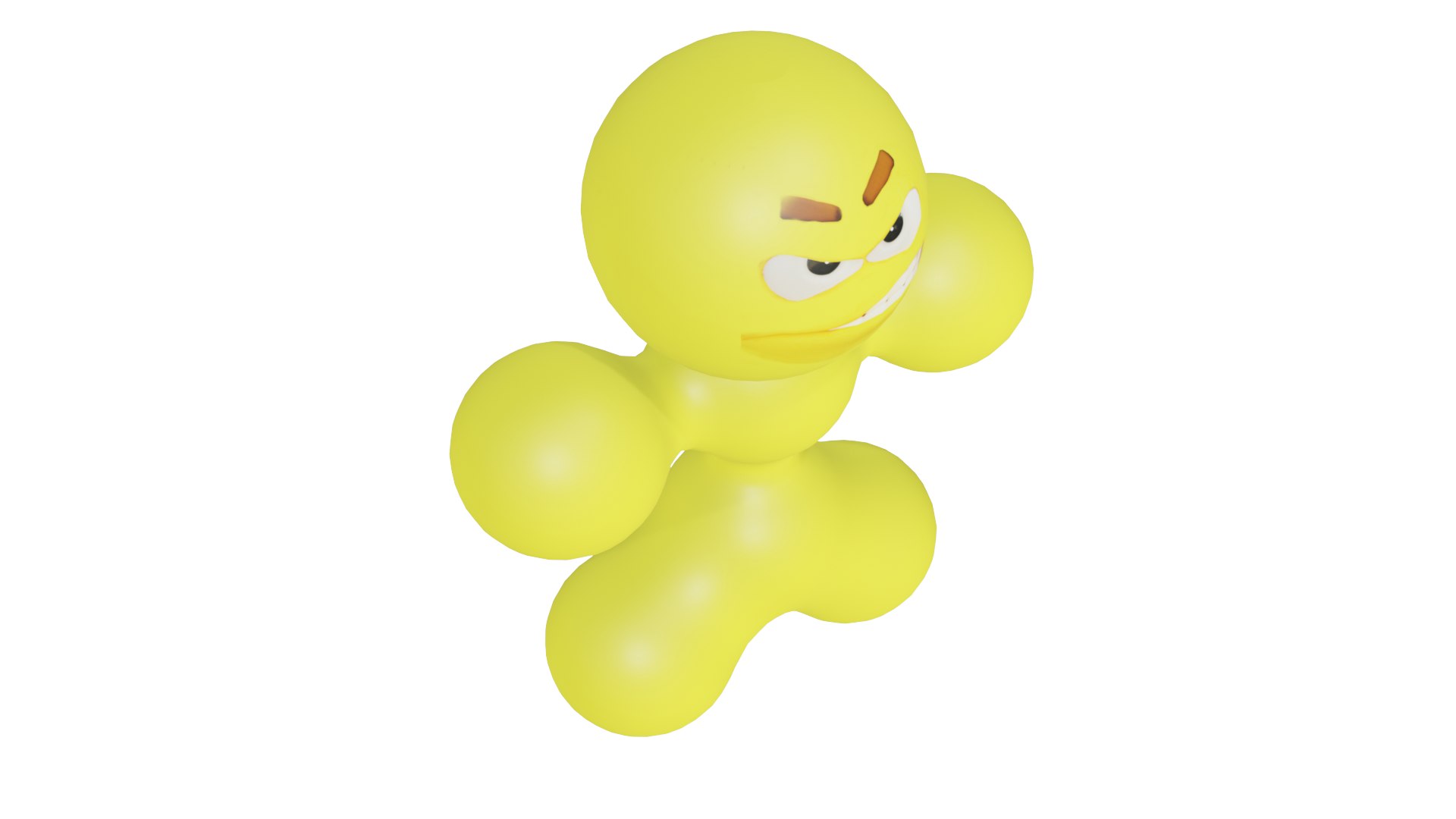 Angry Emoticon Model - TurboSquid 1910921