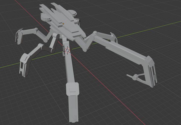 Customizable spider mech 3D - TurboSquid 1462055