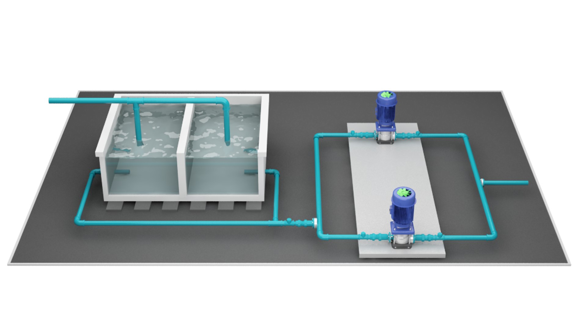 Booster Pump 3D Model - TurboSquid 1259397