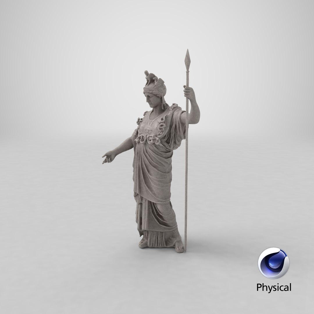 Athena Statue 3D model - TurboSquid 2031944