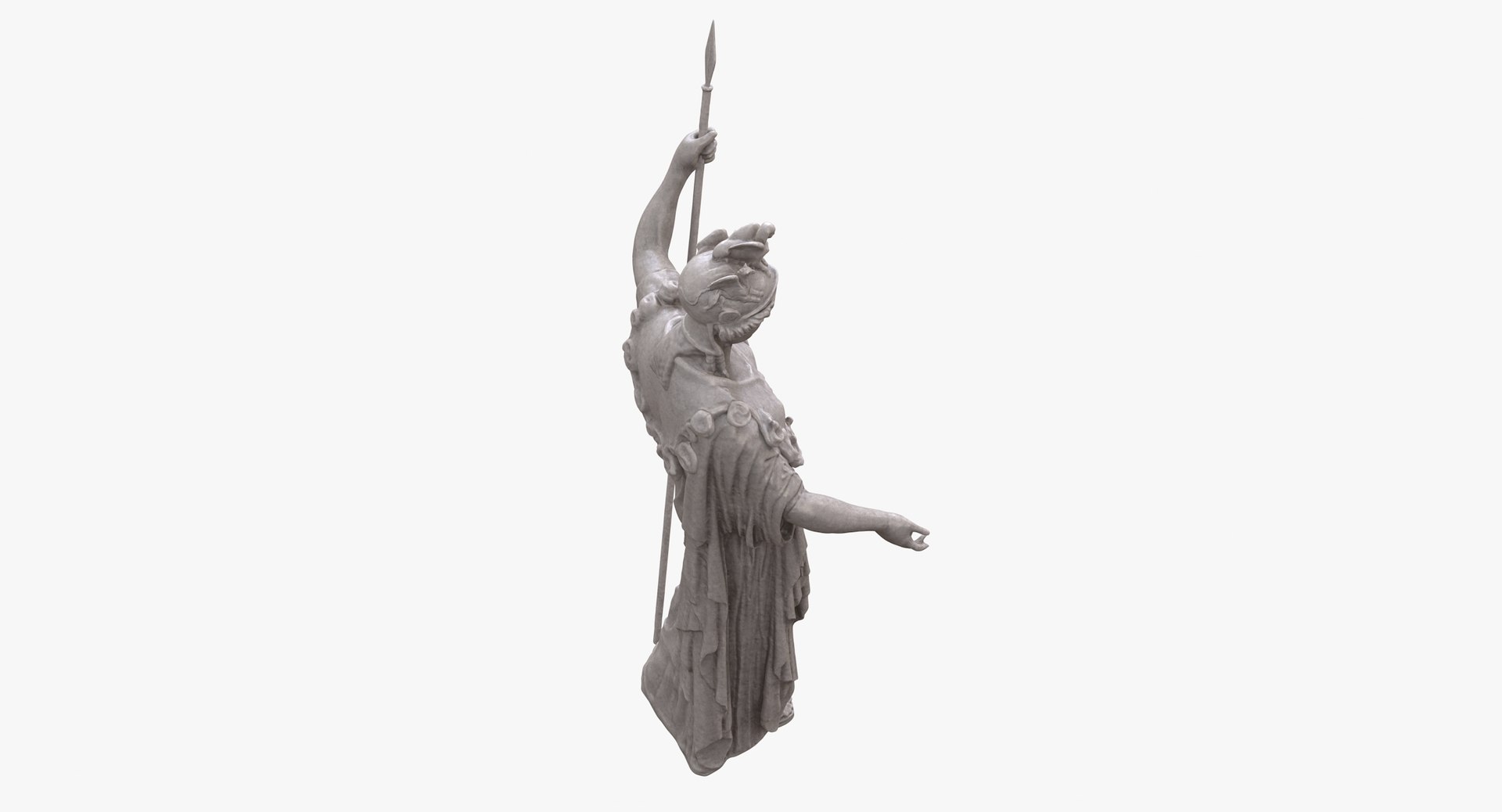 Athena Statue 3D model - TurboSquid 2031944