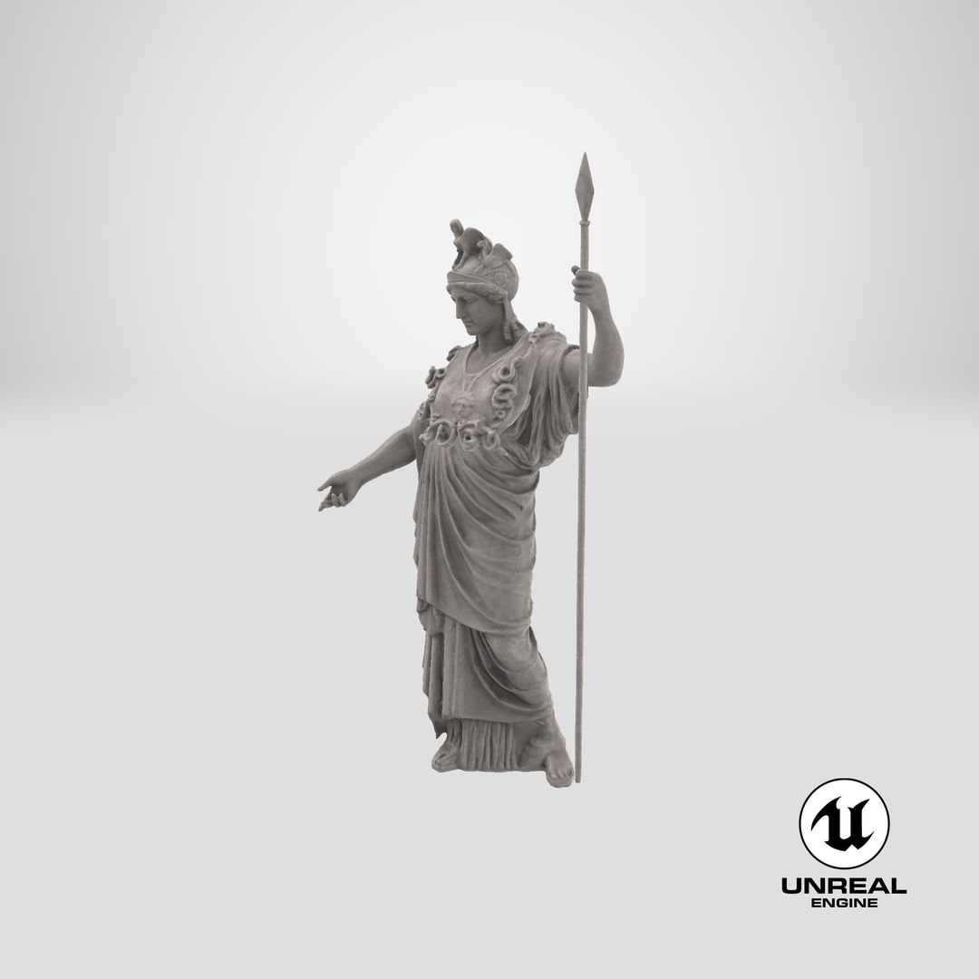Athena Statue 3D model - TurboSquid 2031944