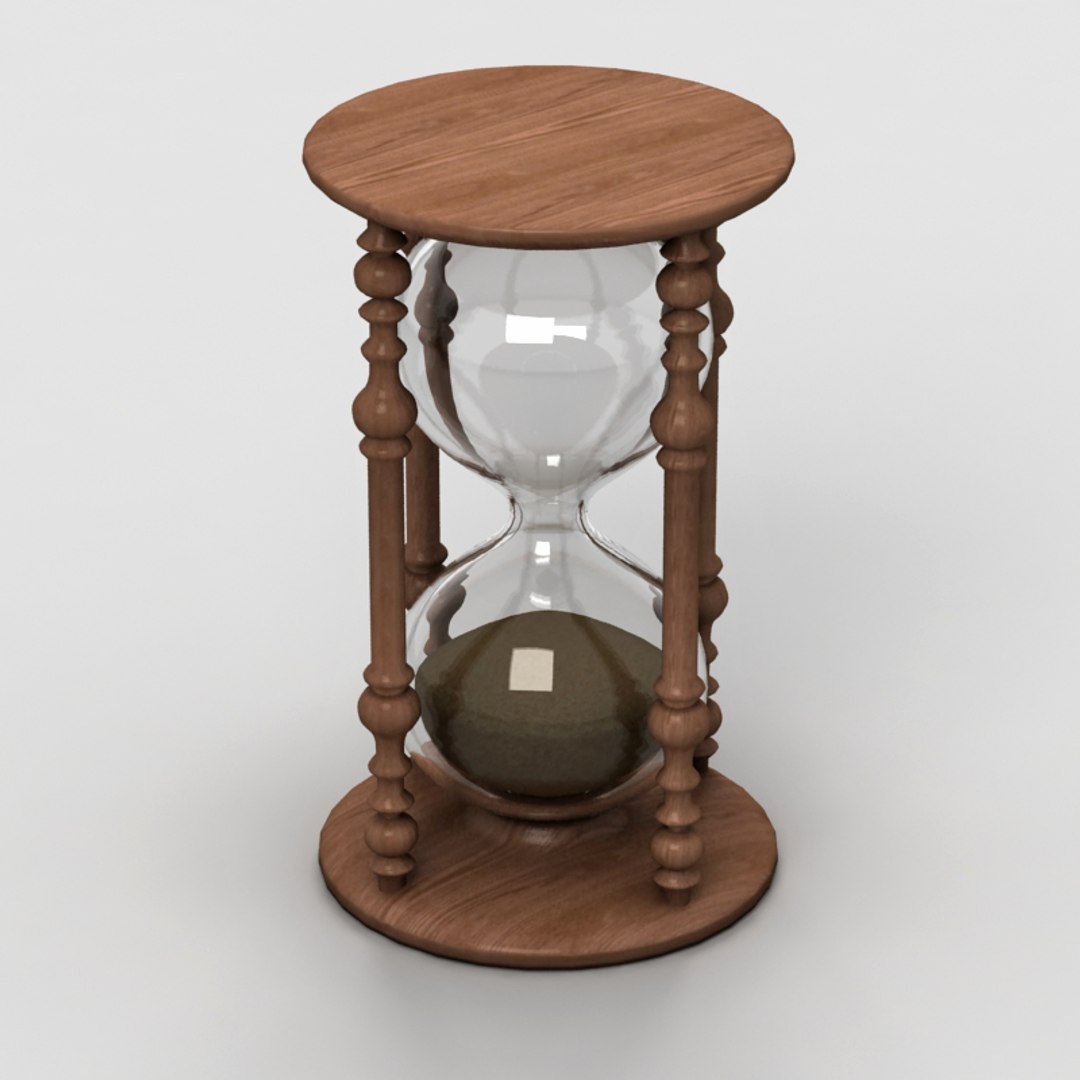 3d hourglass hour glass model