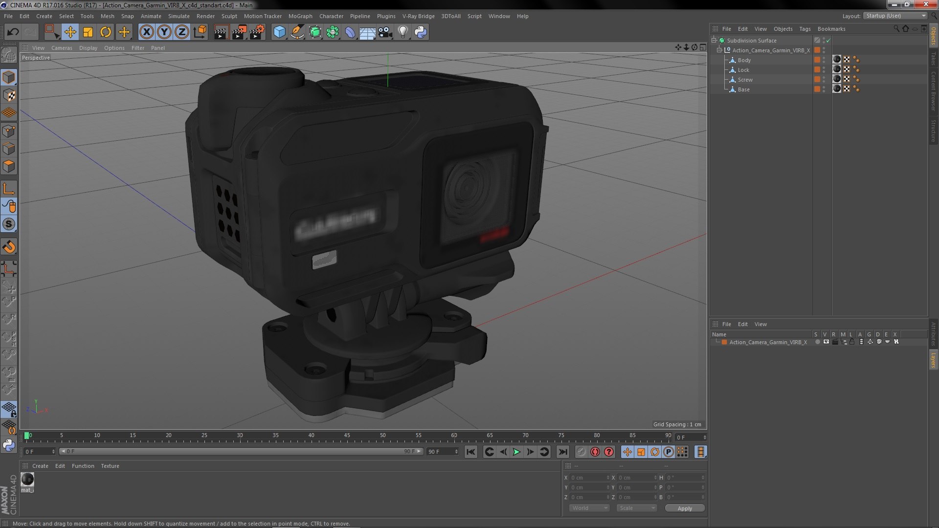 3D Action Camera Garmin VIRB X - TurboSquid 2070247