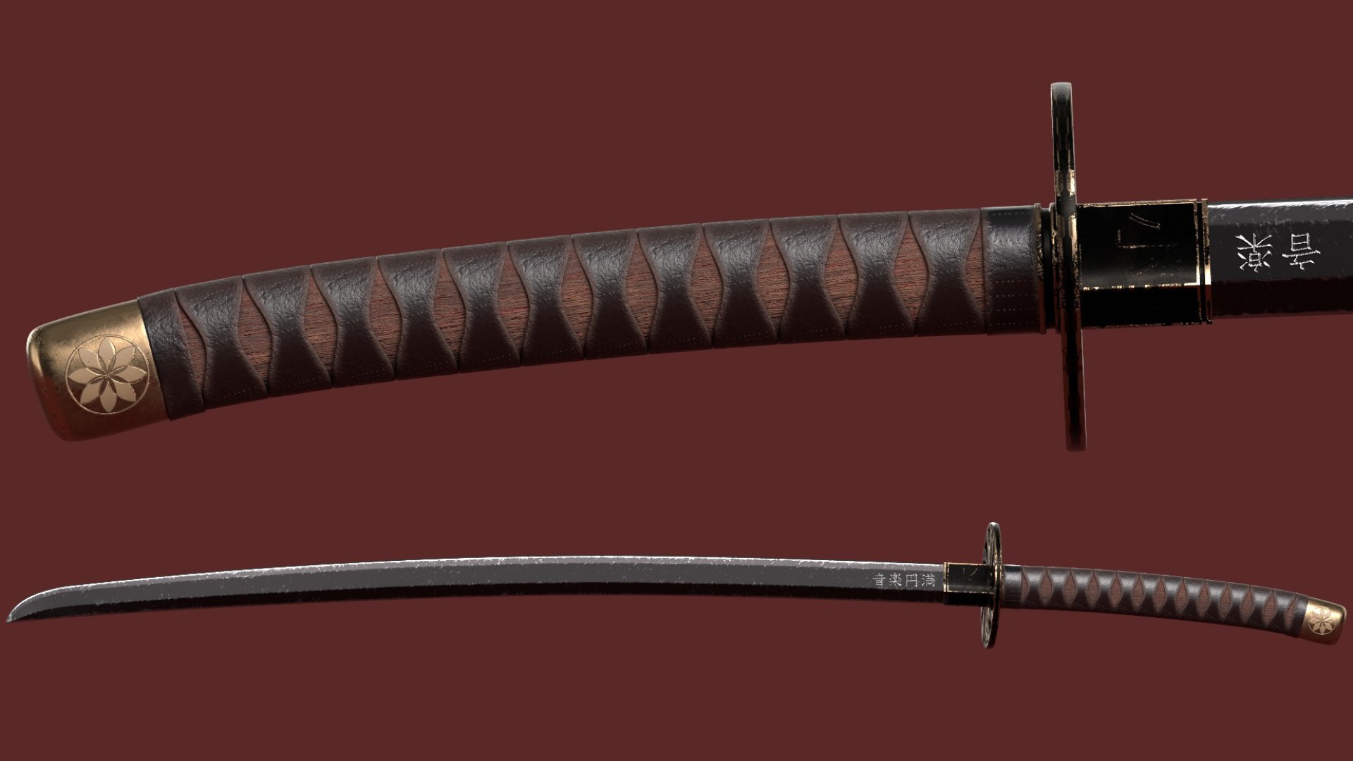 3D Katana Sword Blade Low-poly 3D Model Model - TurboSquid 1960852