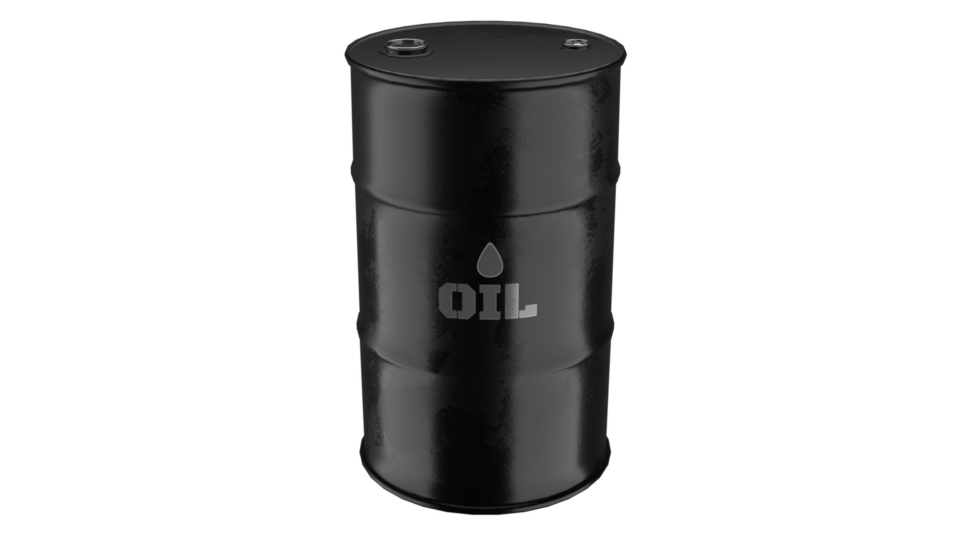 Oil Barrel Black New Clean-Logo 3D - TurboSquid 2035957