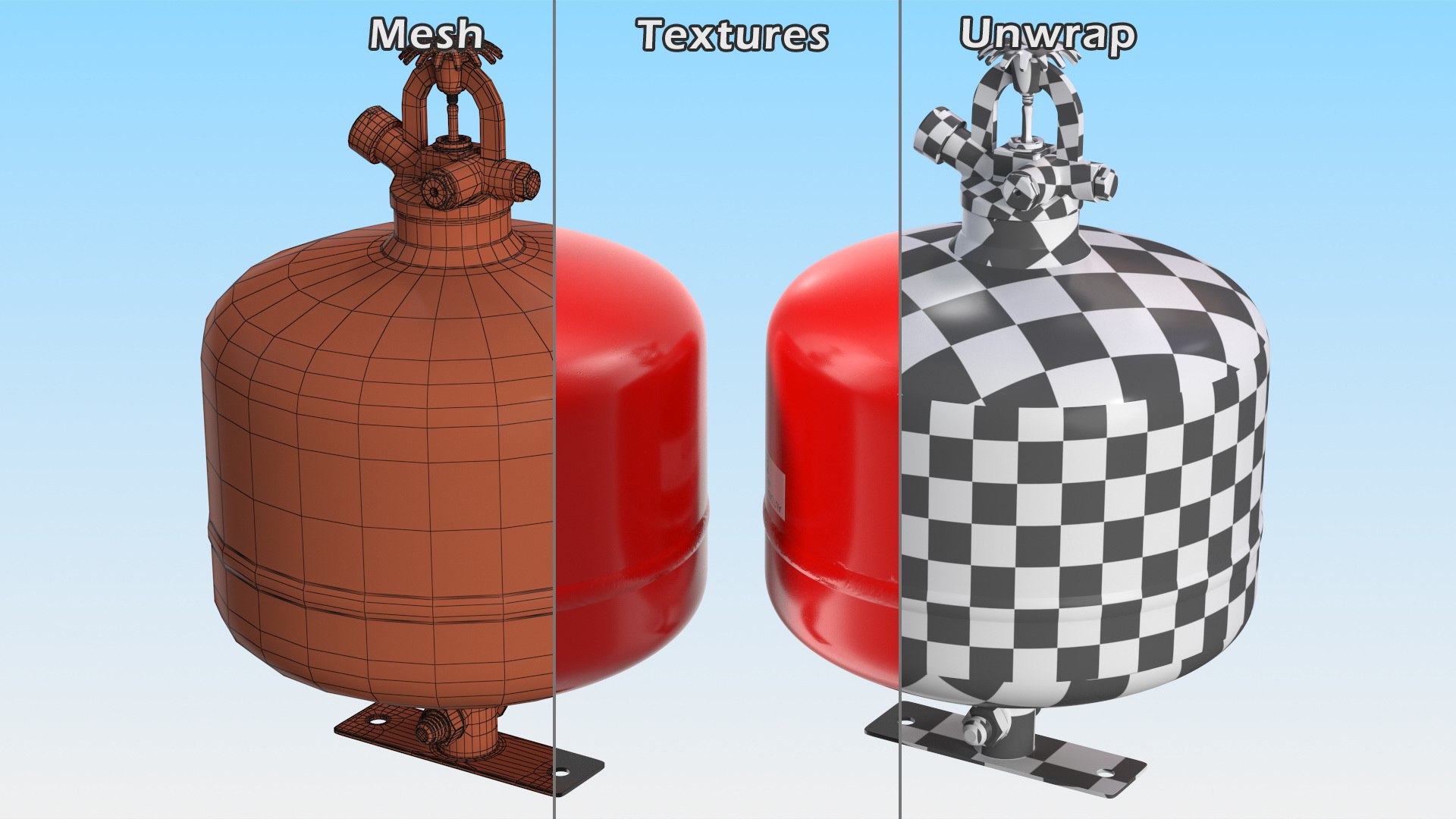 3D Automatic Dry Chemical Extinguisher - TurboSquid 1689202