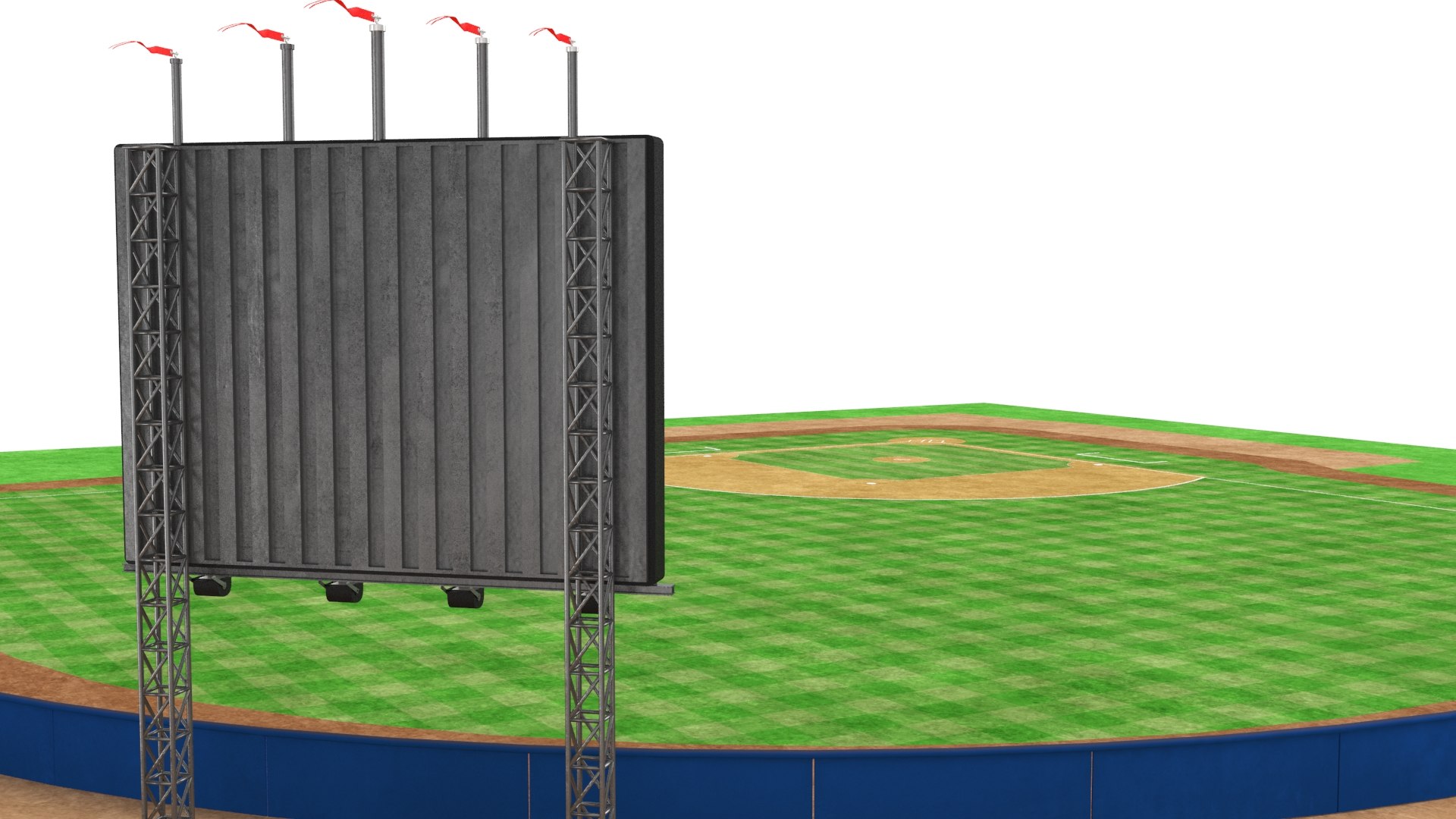 3D Real Baseball Field - TurboSquid 1453571
