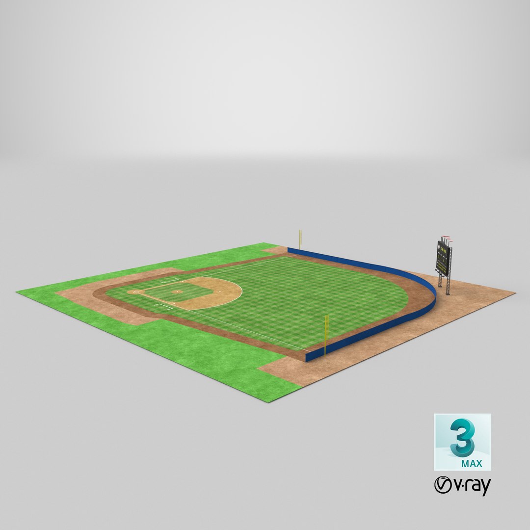3D Real Baseball Field - TurboSquid 1453571