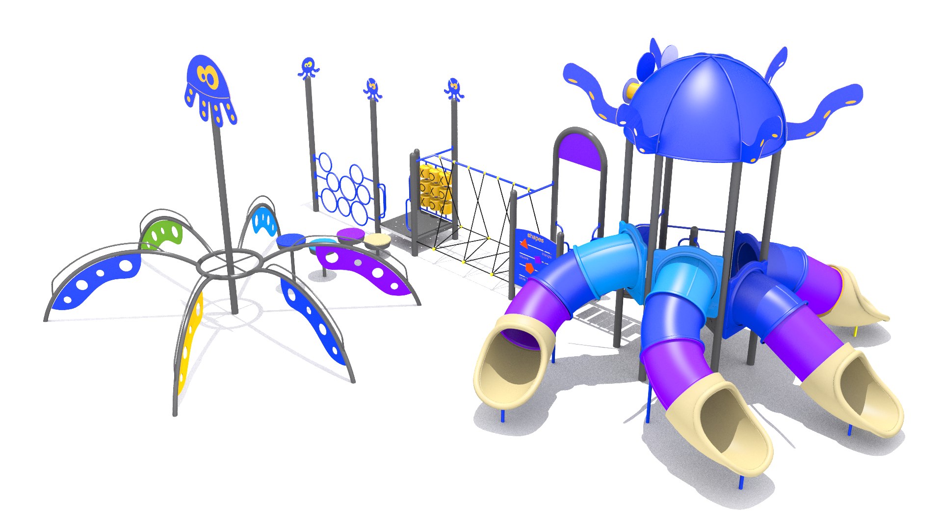 3D Model Octopus Playground - TurboSquid 1778380