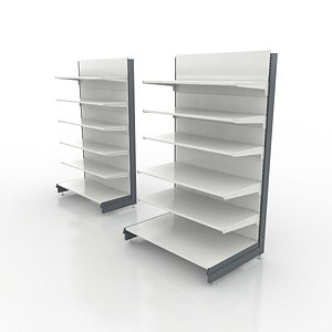 Shell Gas Station Store 3d Model