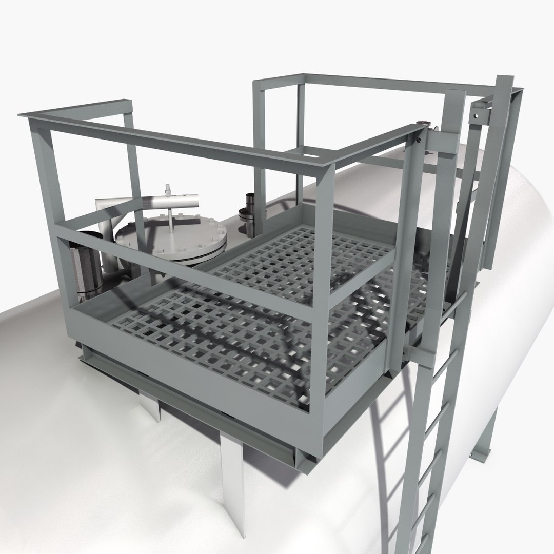 Atmospheric Tank Storage 3d Fbx