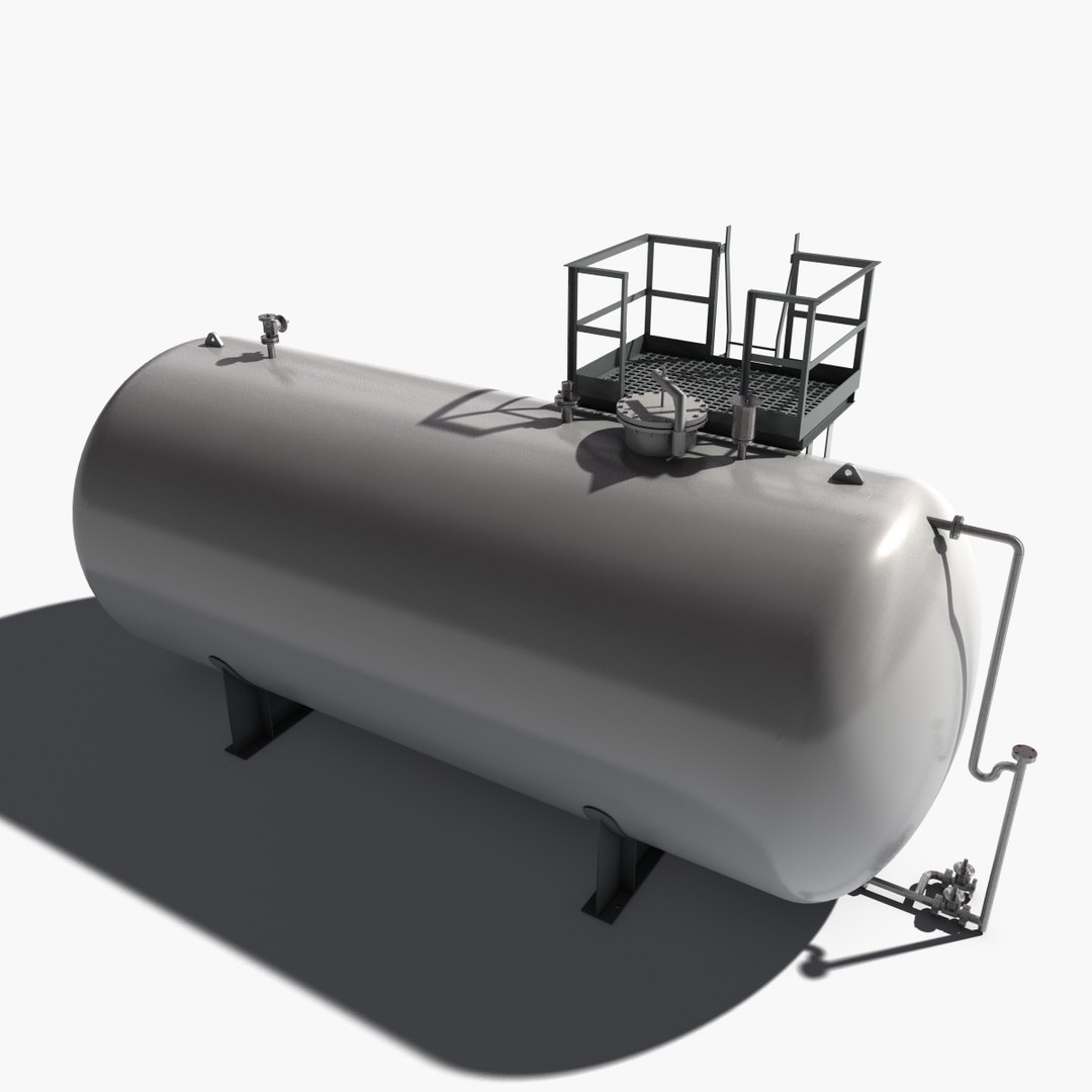 Atmospheric Tank Storage 3d Fbx
