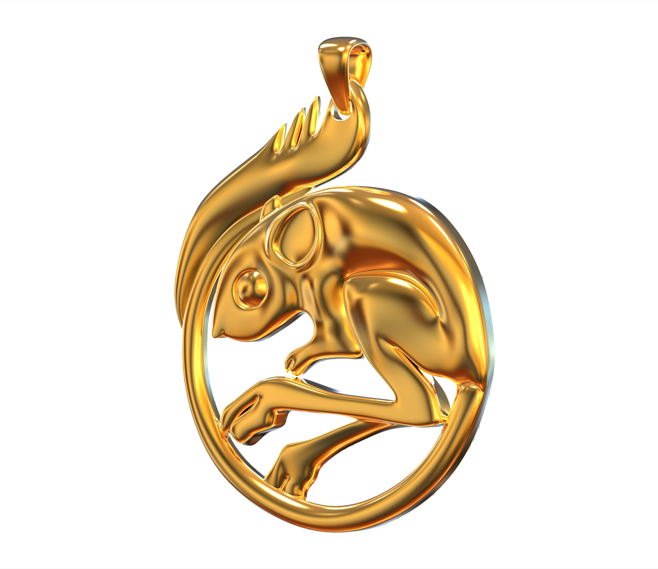 Jerboa pendant 3D model - TurboSquid 1537923