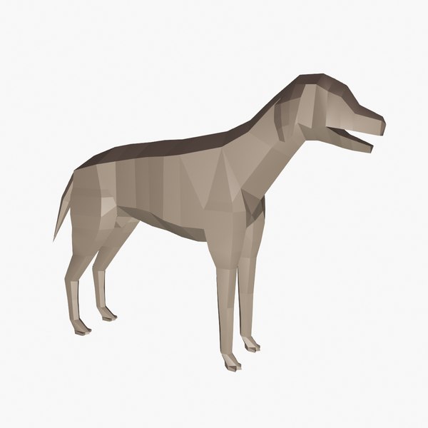 modelo 3d Perro Low Poly - TurboSquid 1821929