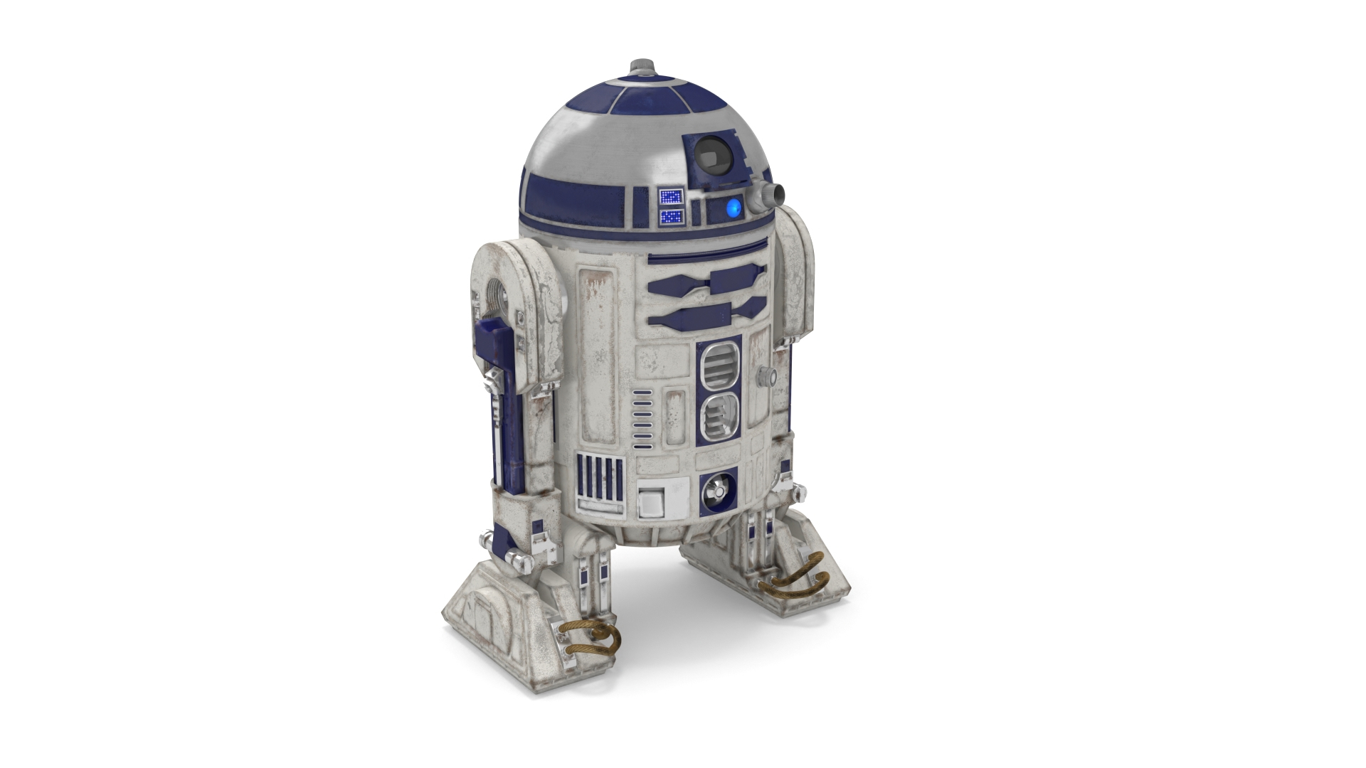 3D R2-D2 Droid Rigged For Maya - TurboSquid 2252315