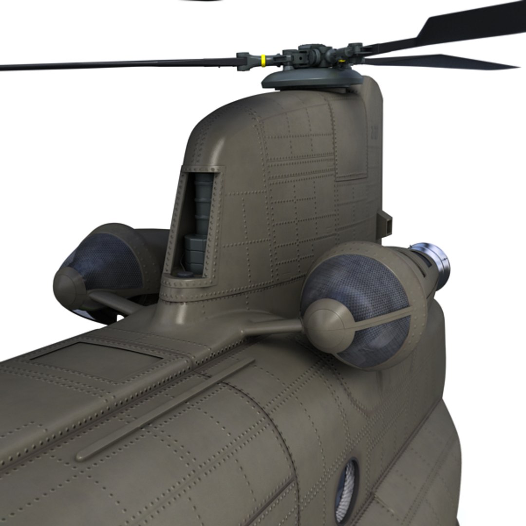 3d chinook helicopter model