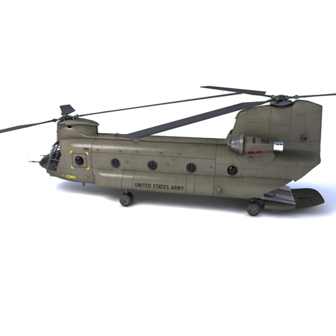 3d chinook helicopter model