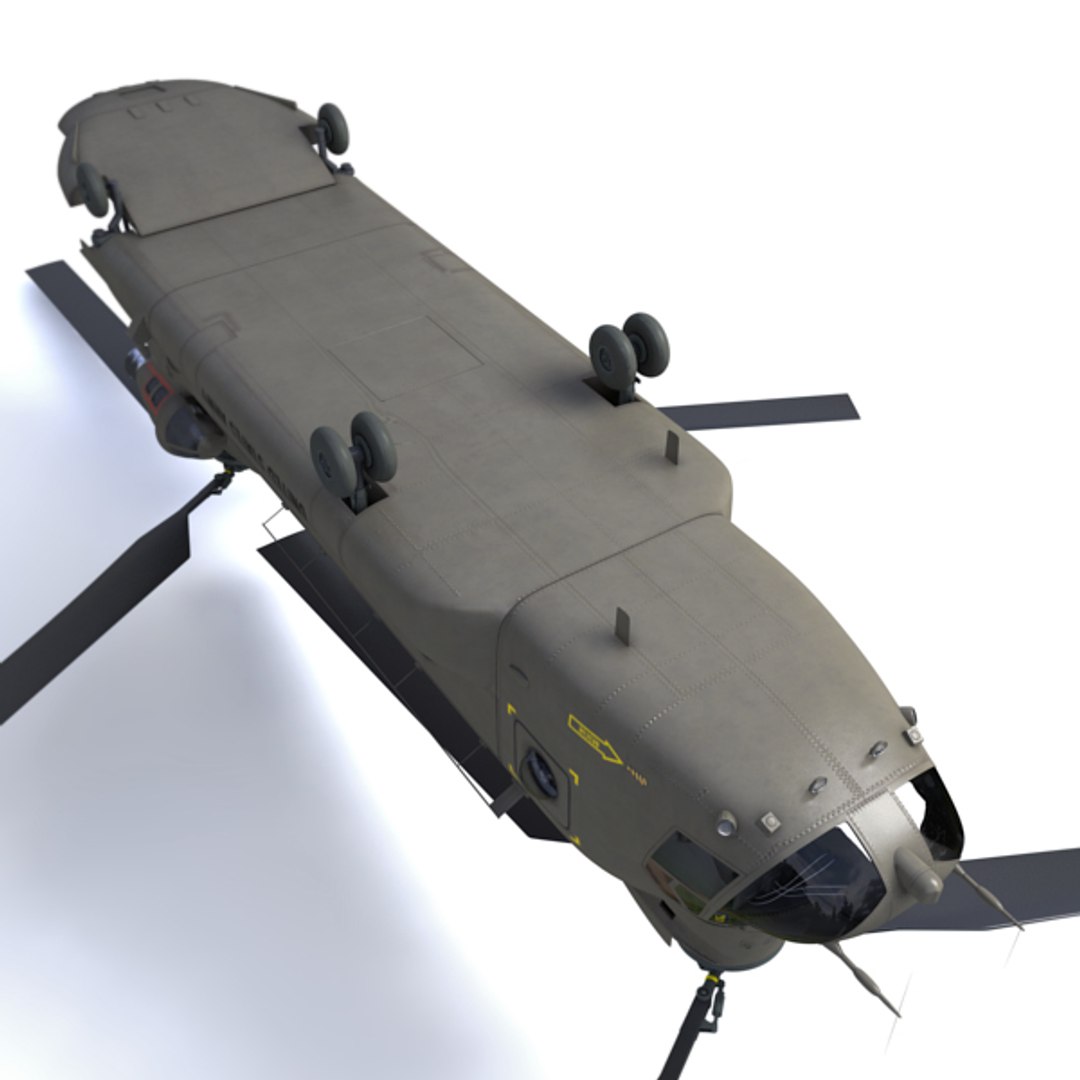 3d chinook helicopter model