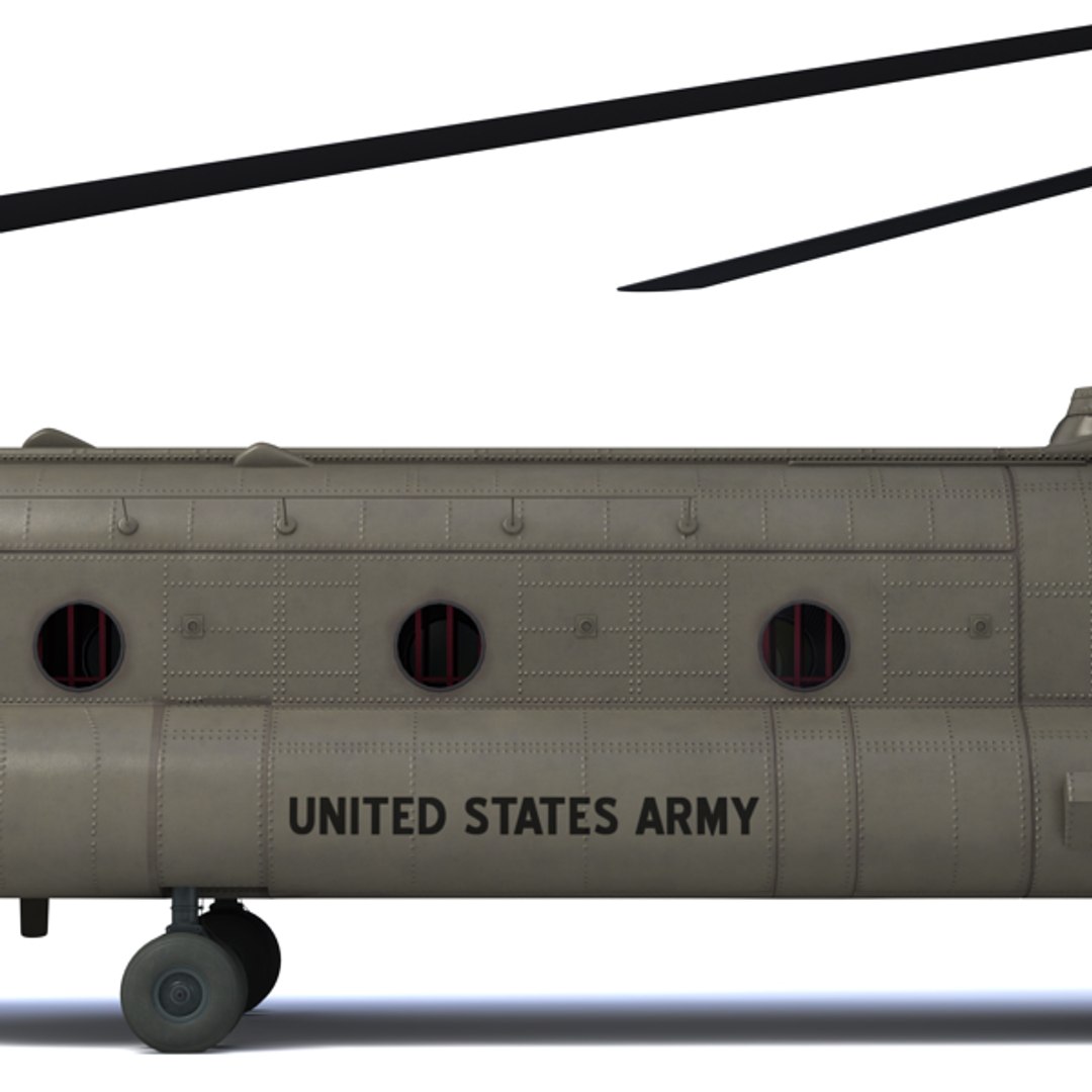 3d chinook helicopter model
