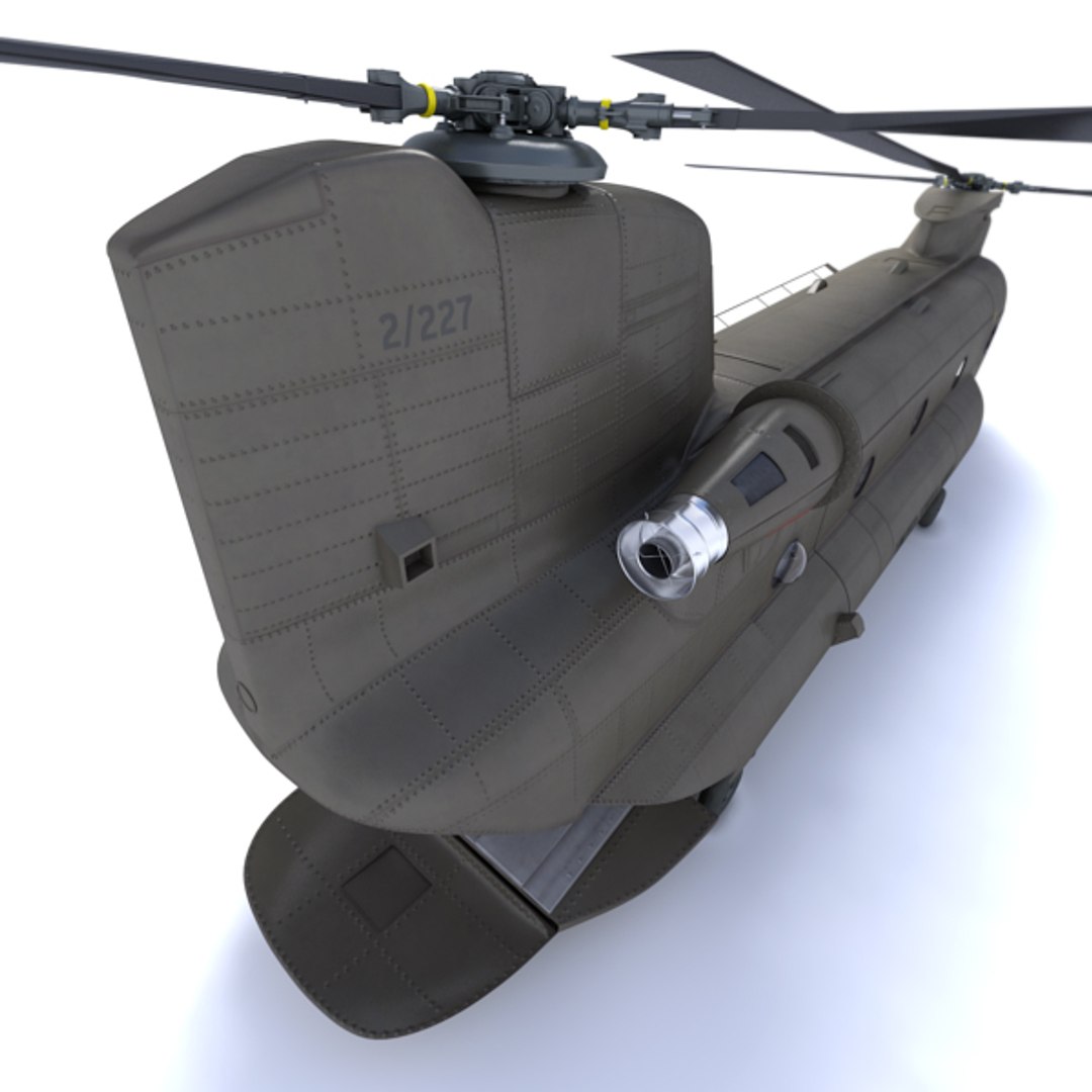 3d chinook helicopter model