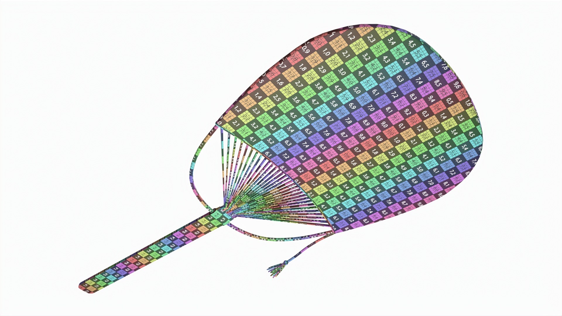 3D Japanese Hand Fan Uchiwa 04 Model - TurboSquid 2134520