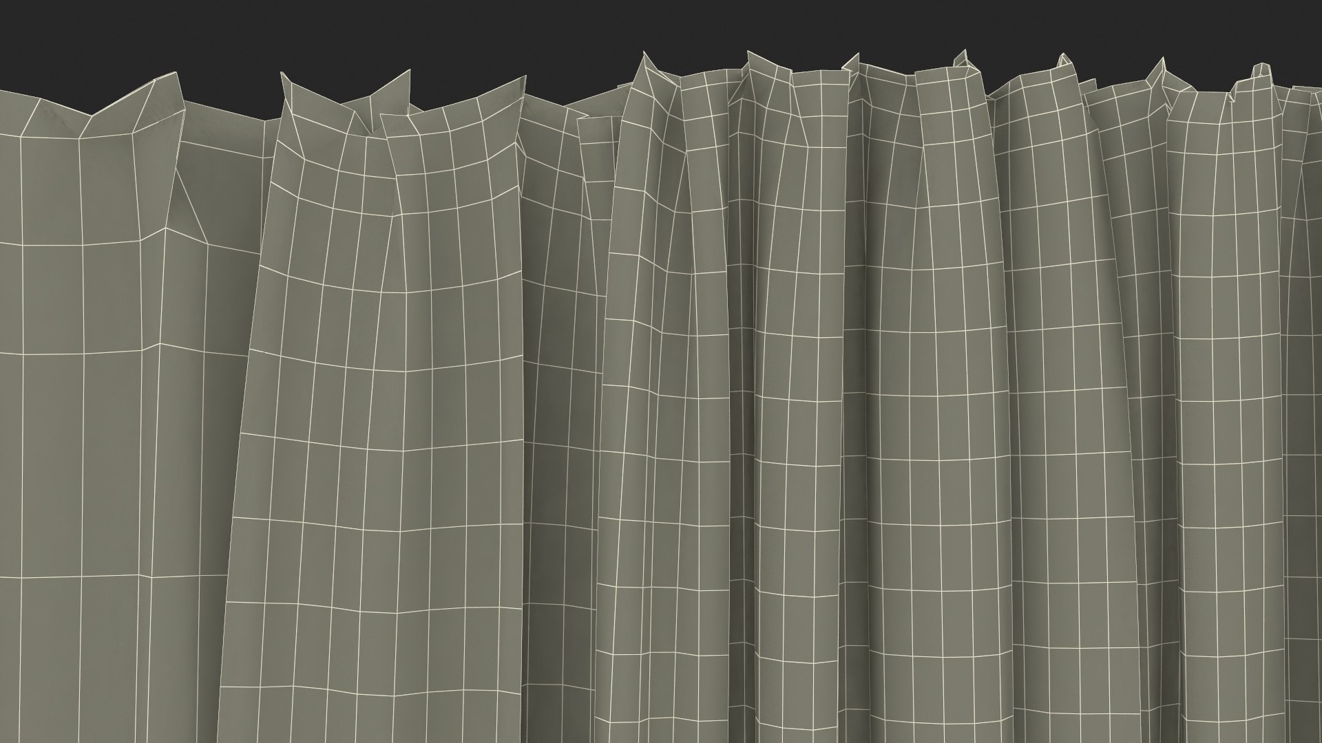 Sheer Window Curtains White 3D Model - TurboSquid 2189355