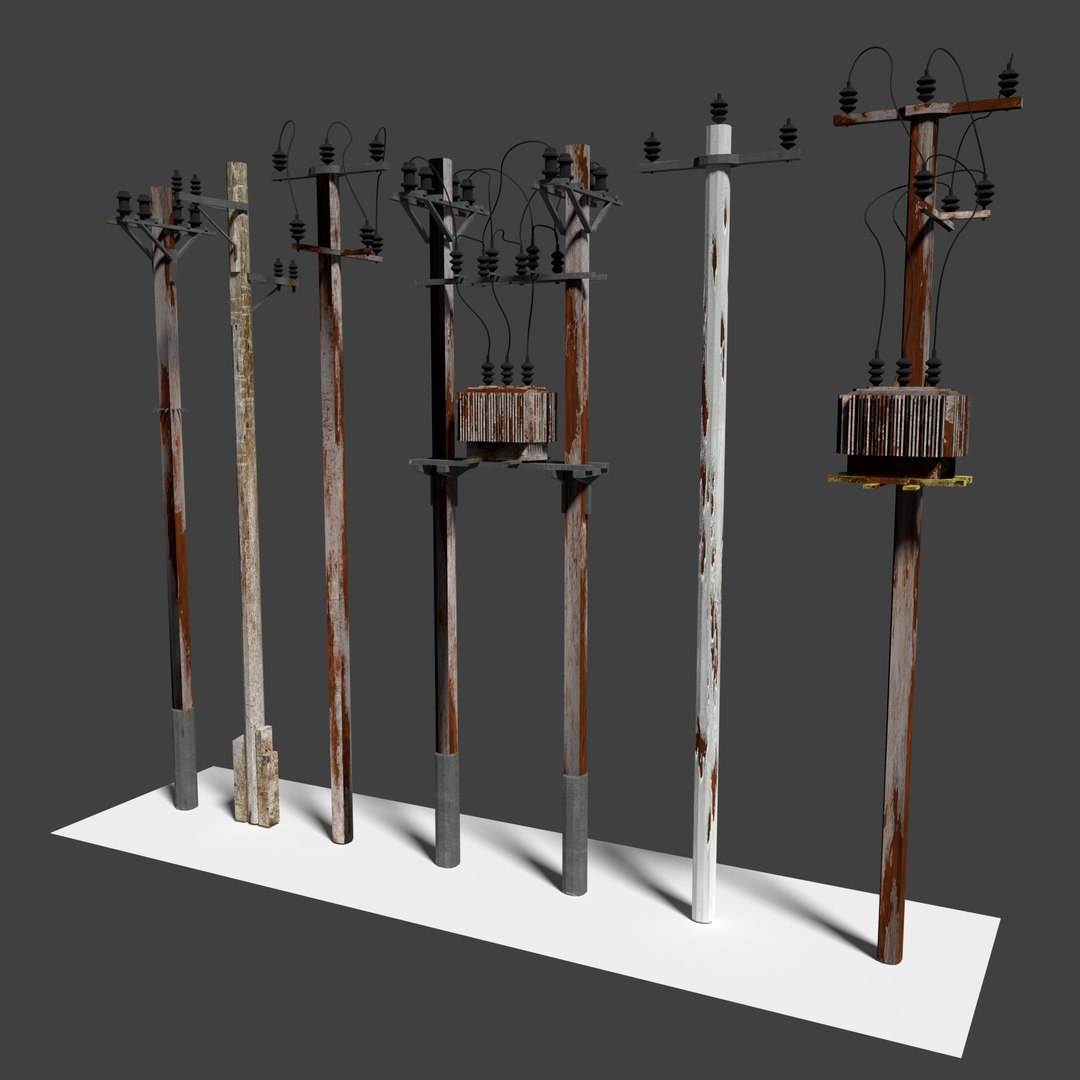 Free 3D Tiang Listrik Model - TurboSquid 1587957