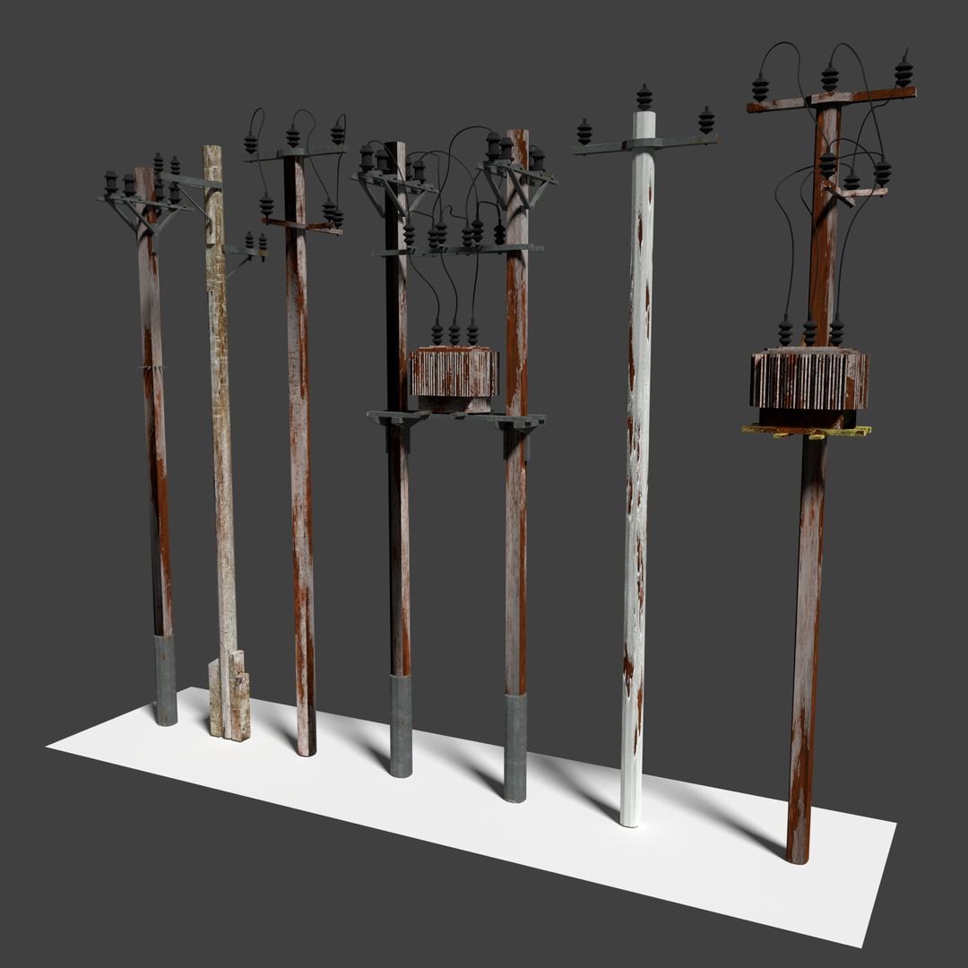 Free 3D tiang listrik model - TurboSquid 1587957
