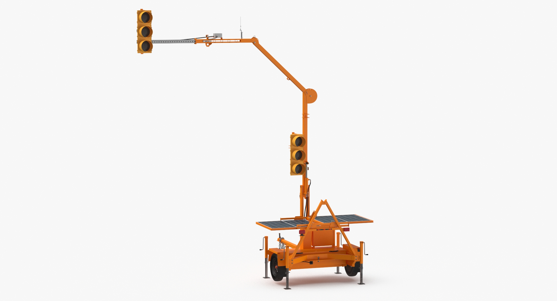 Portable Traffic Signals Red Yellow And Green 3D Model - TurboSquid 1985415