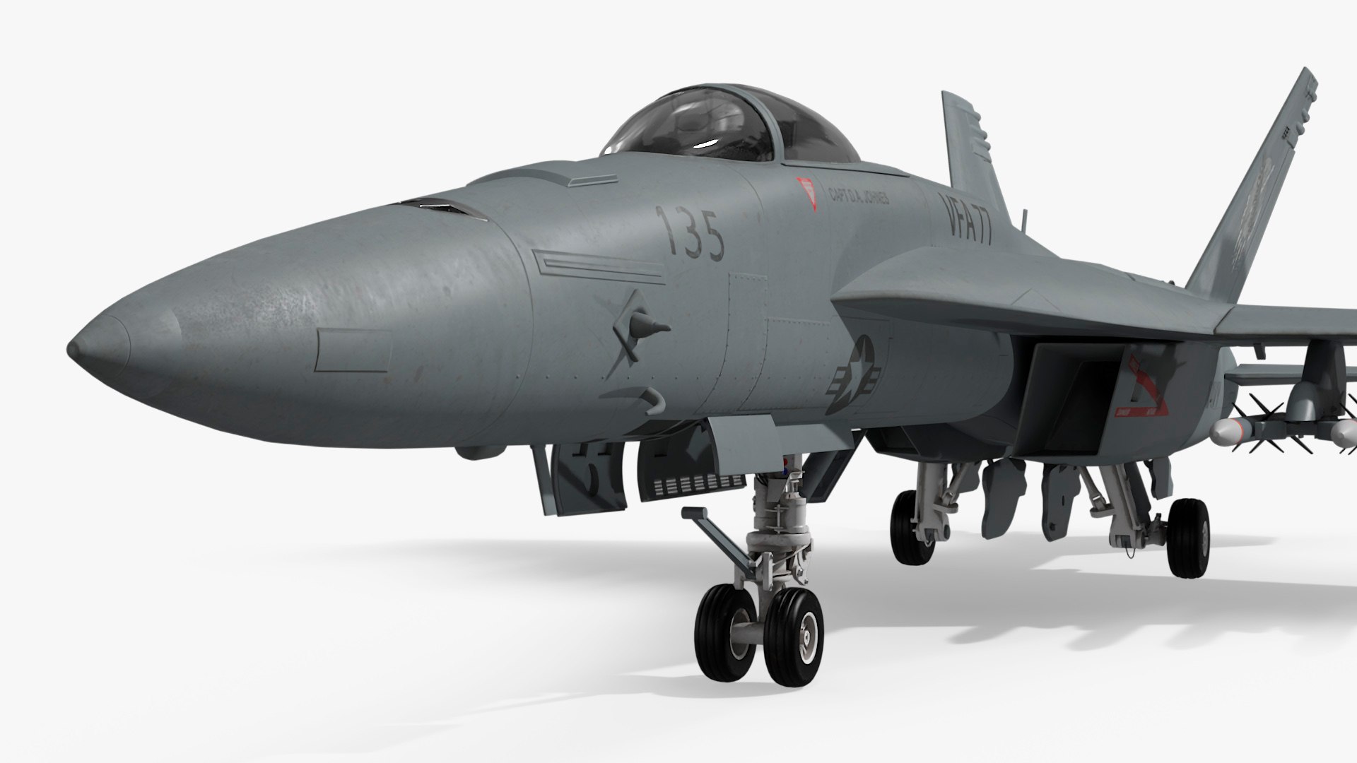 3D FA-18E Super Hornet With Weapons - TurboSquid 2390581