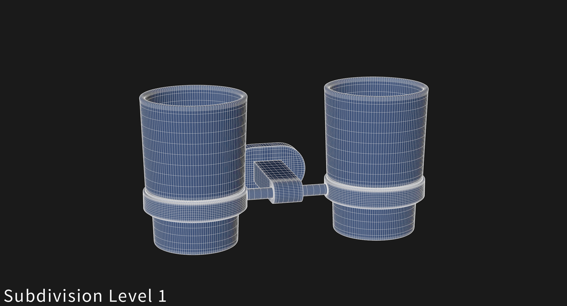 Realistic Double Cups Holder 3D Model - TurboSquid 1363023