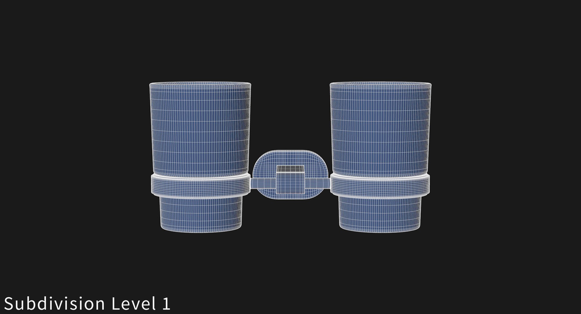 Realistic Double Cups Holder 3D Model - TurboSquid 1363023