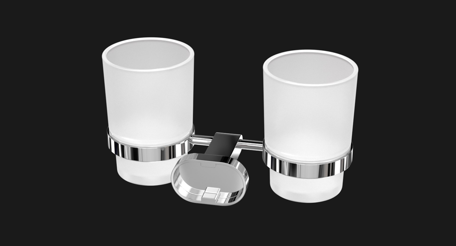 Realistic Double Cups Holder 3D Model - TurboSquid 1363023
