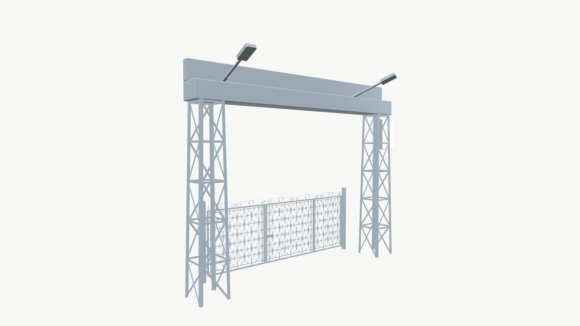 3D Entrance Gate Model - TurboSquid 2266306