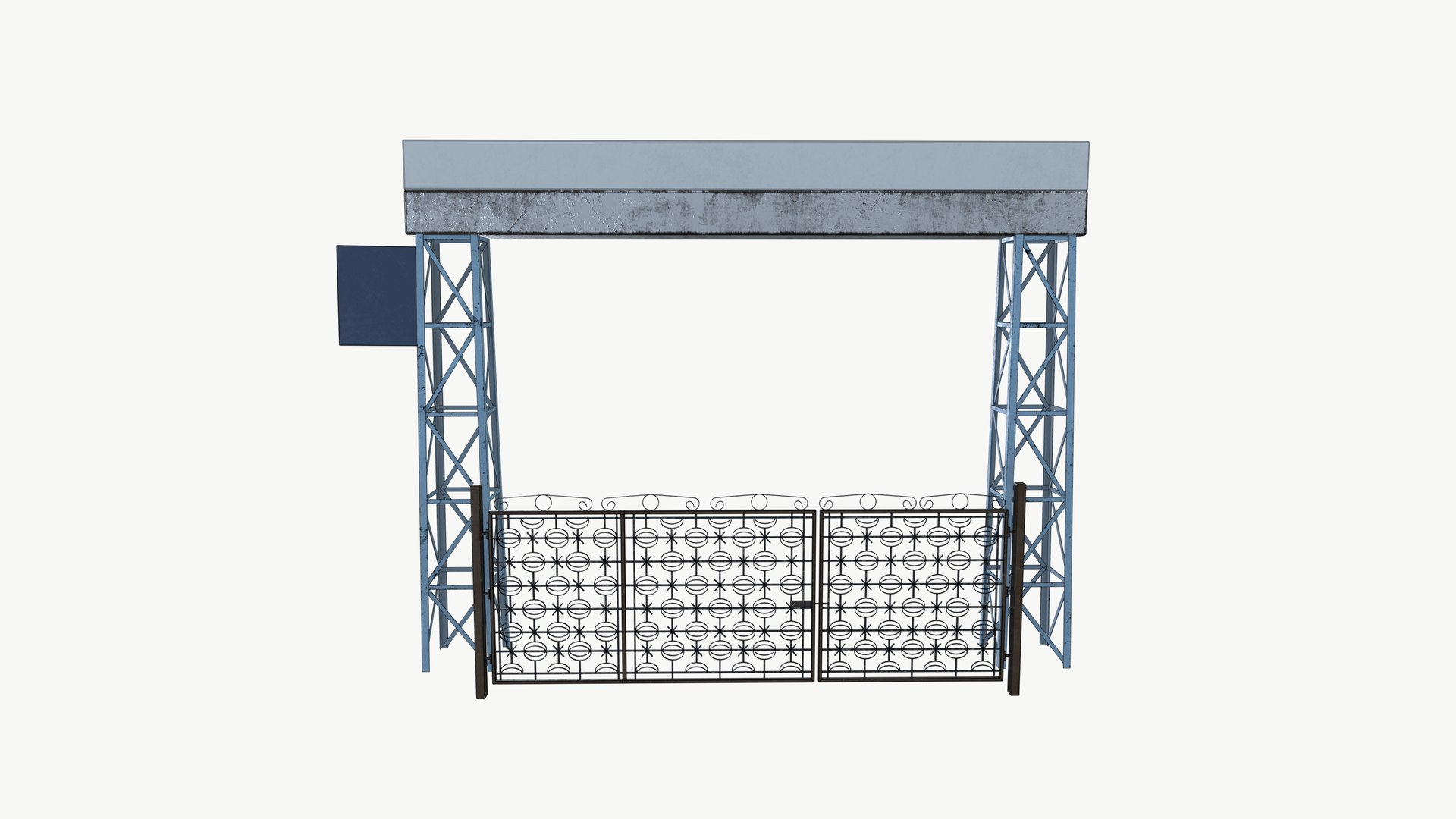 3D Entrance Gate Model - TurboSquid 2266306
