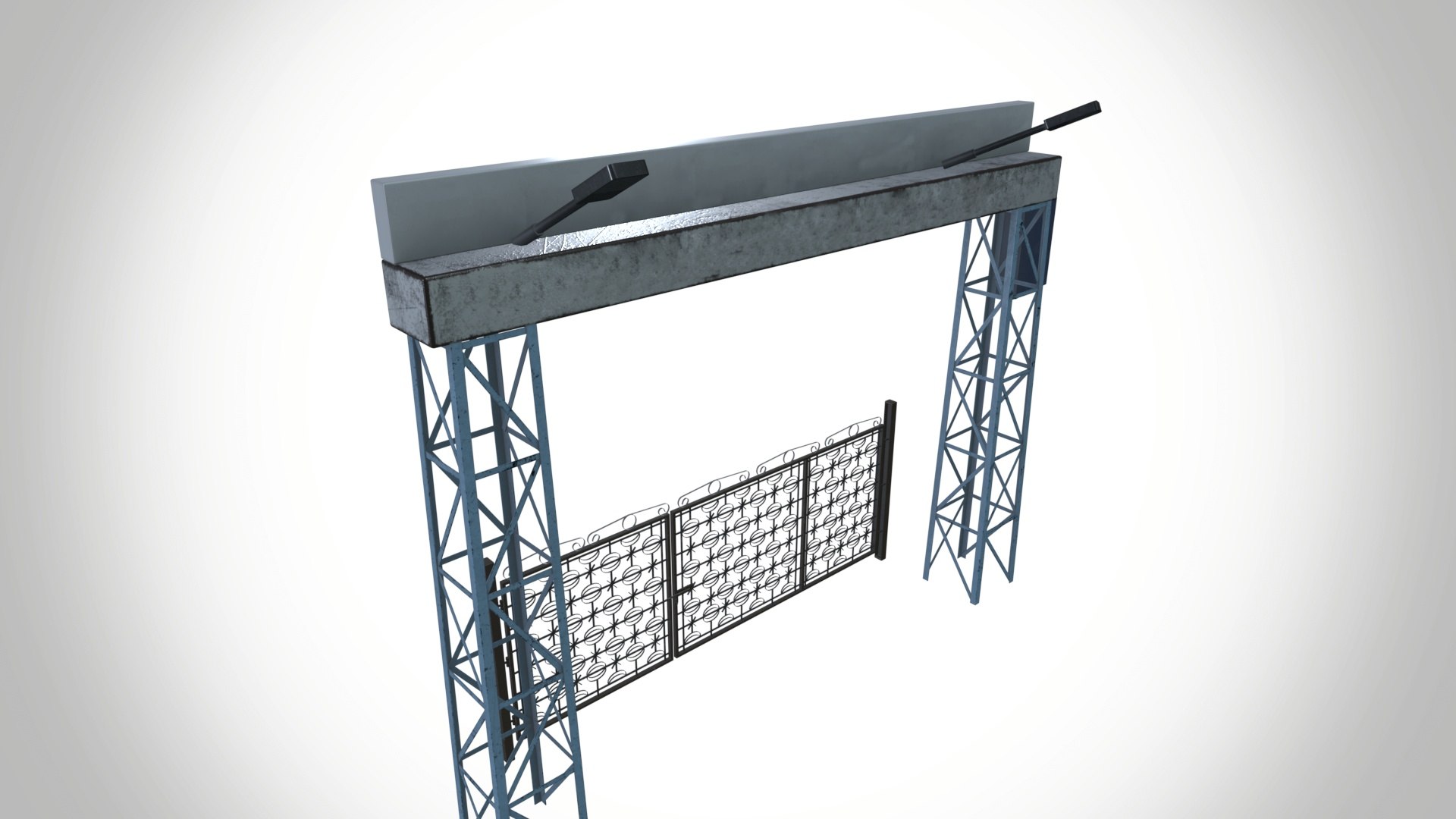 3D Entrance Gate Model - TurboSquid 2266306