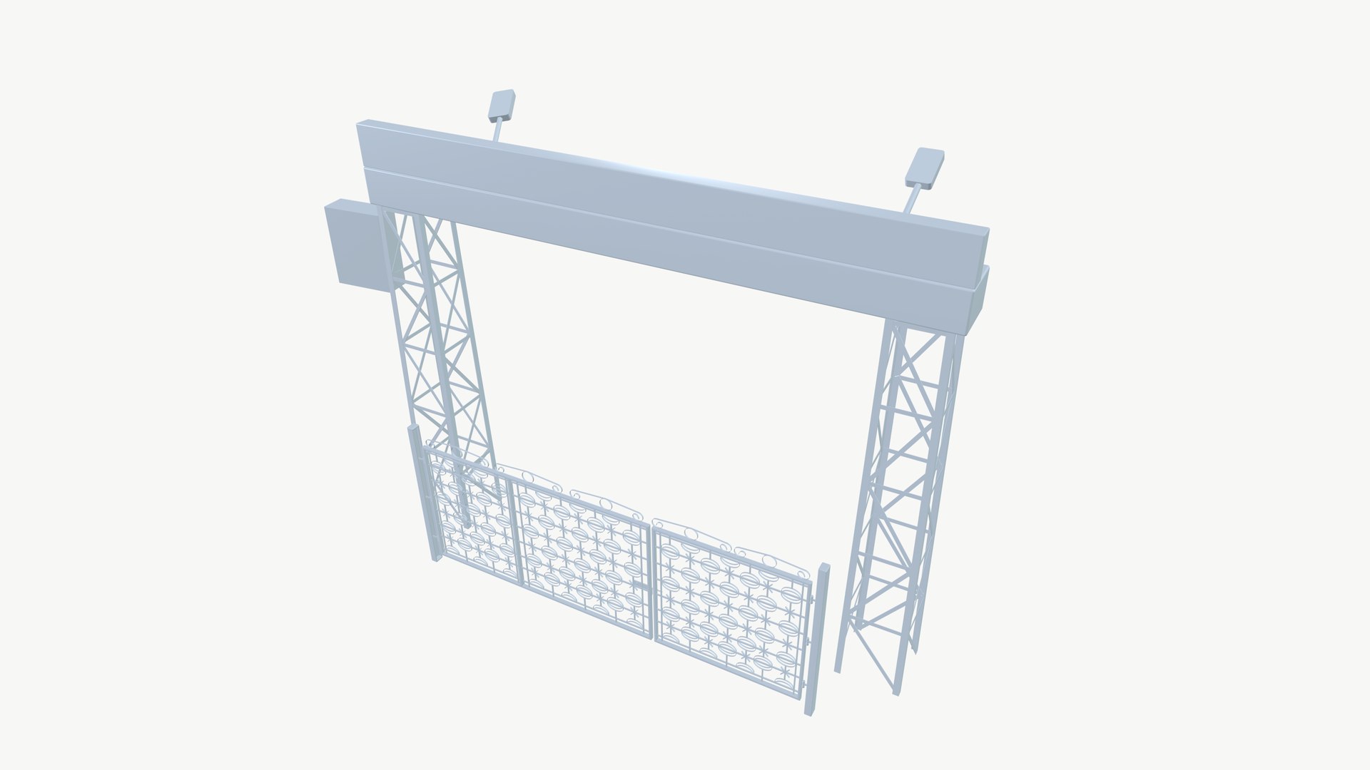 3D Entrance Gate Model - TurboSquid 2266306