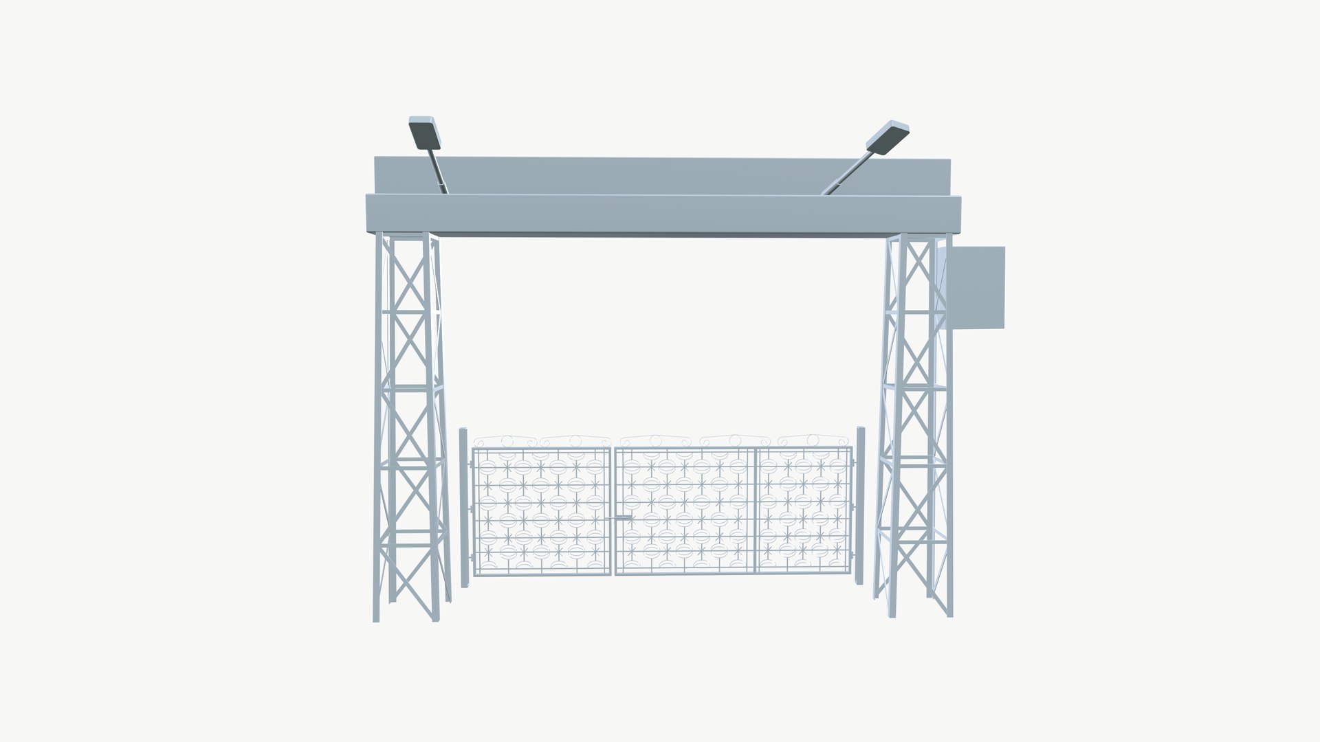 3D Entrance Gate Model - TurboSquid 2266306