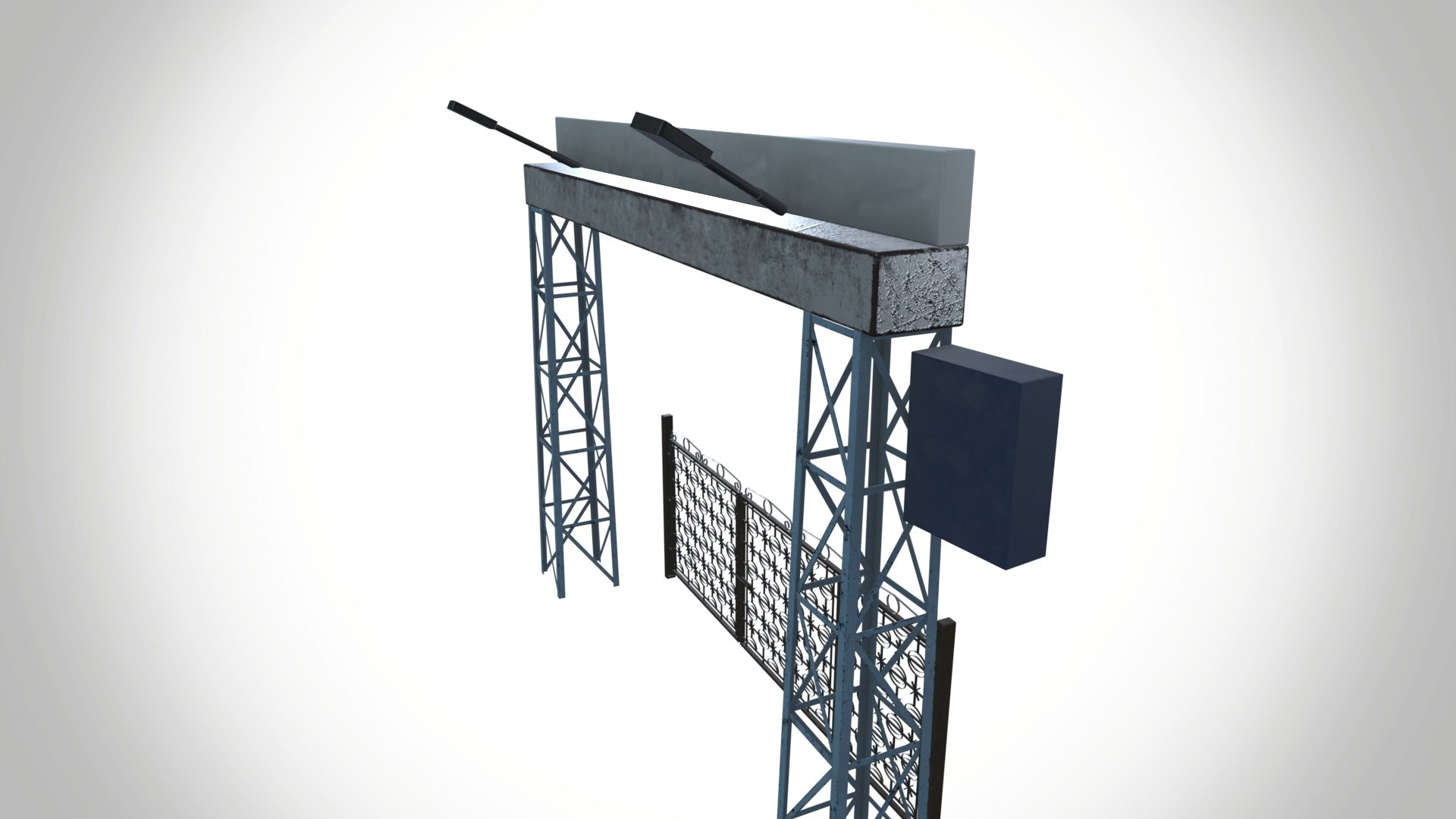 3D Entrance Gate Model - TurboSquid 2266306