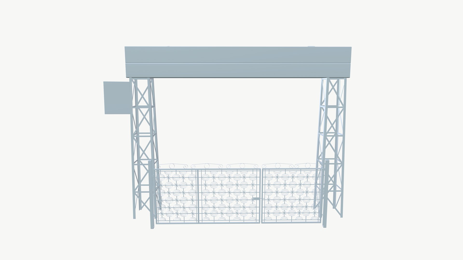 3D Entrance Gate Model - TurboSquid 2266306