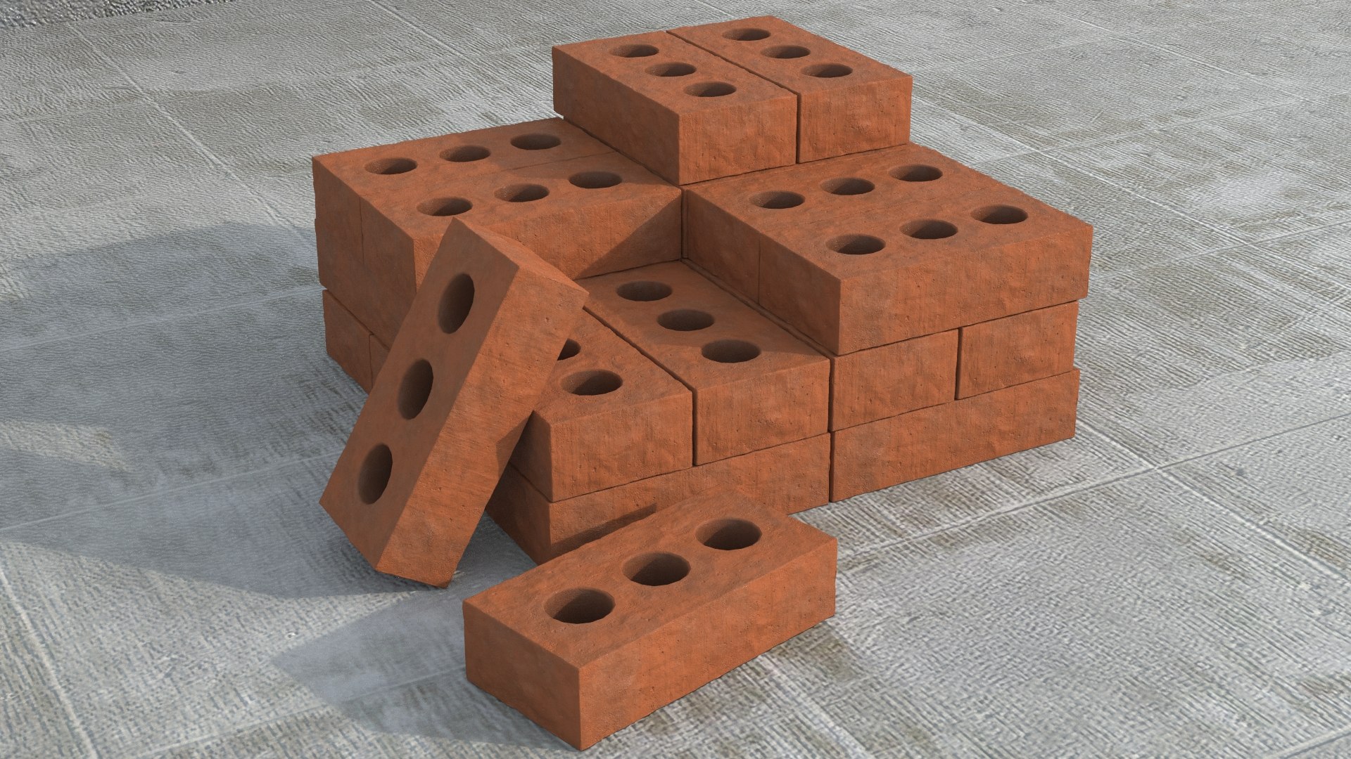 3D Brick With Holes HD Model - TurboSquid 1817708